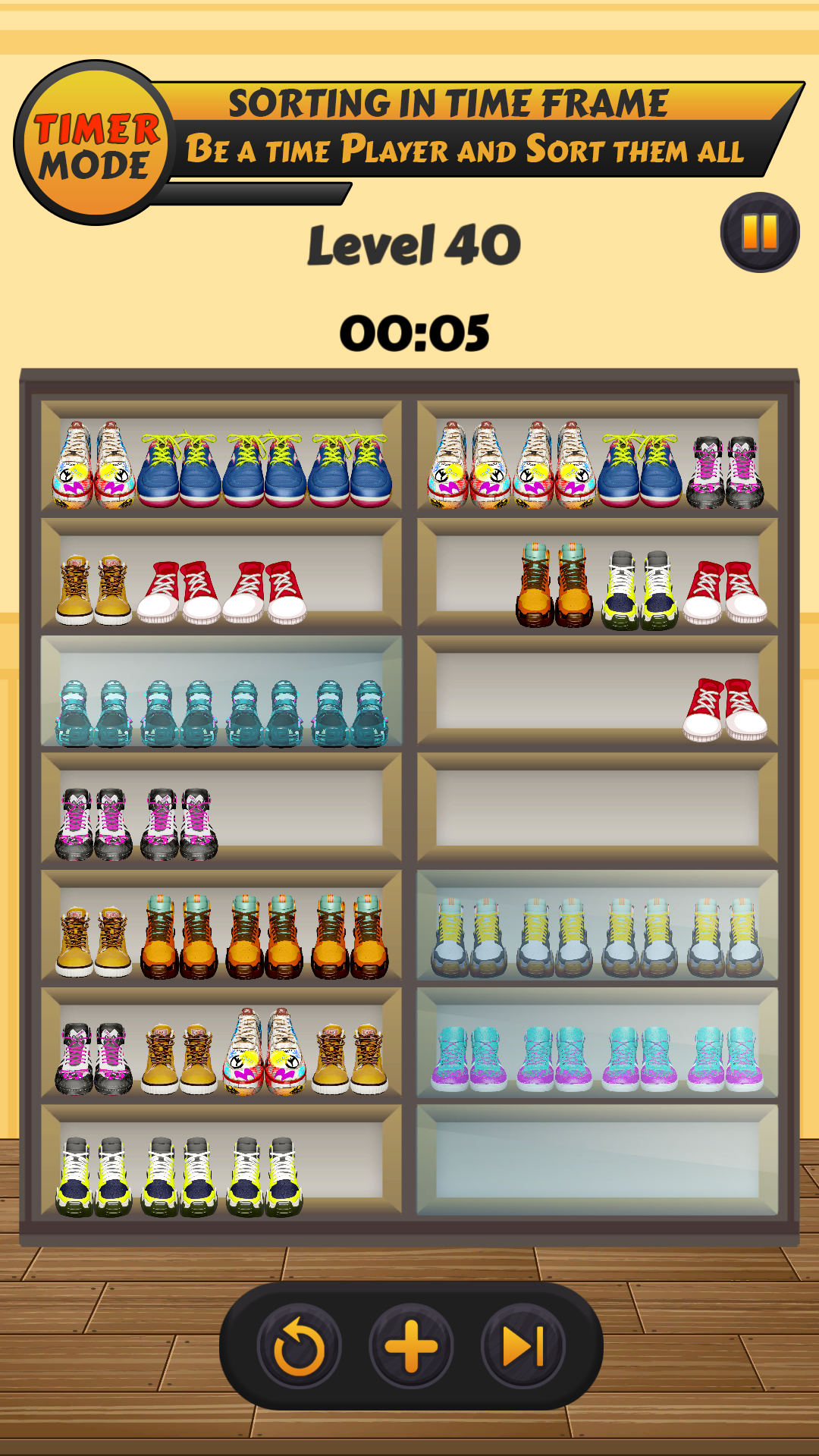 Sneaker Sort Color Sorting Game Puzzle - Shoe Sortem All Puzz:Amazon.in ...