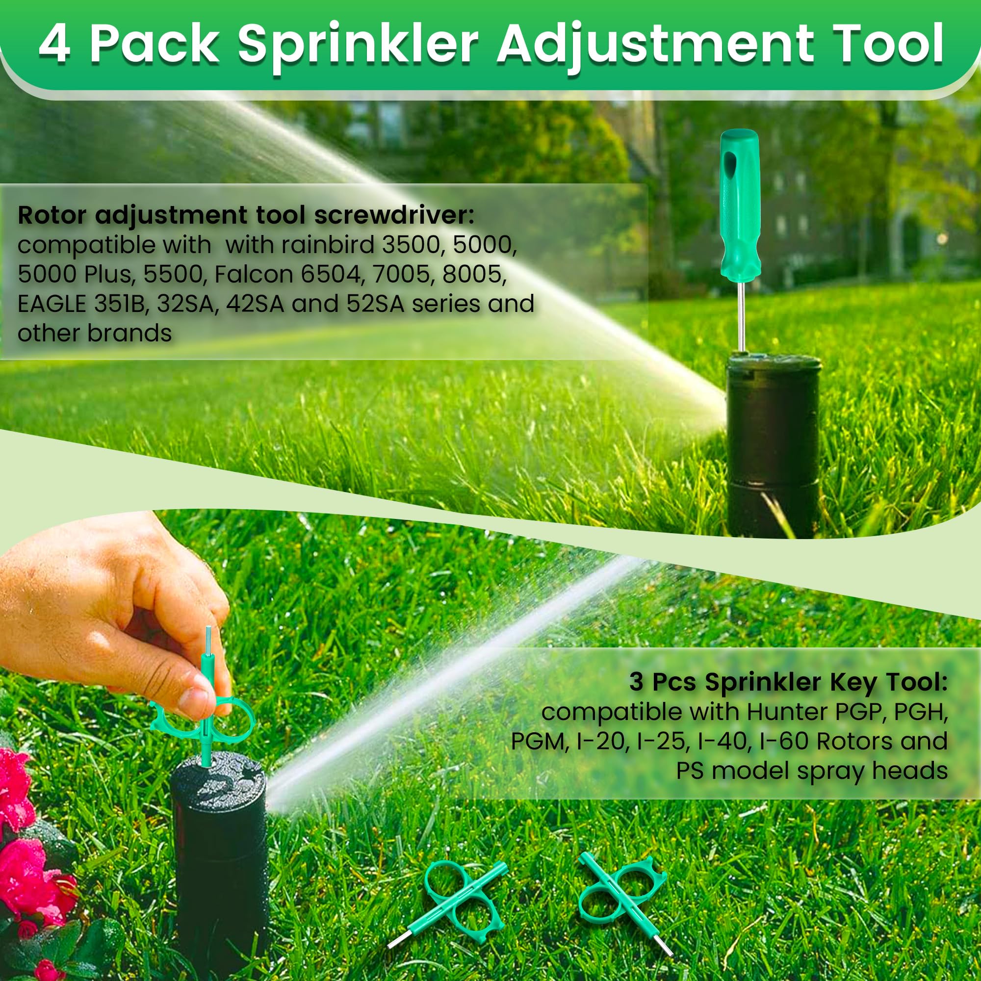 Snapklik.com : Gulfmew 4 Pack Sprinkler Adjustment Tool Compatible