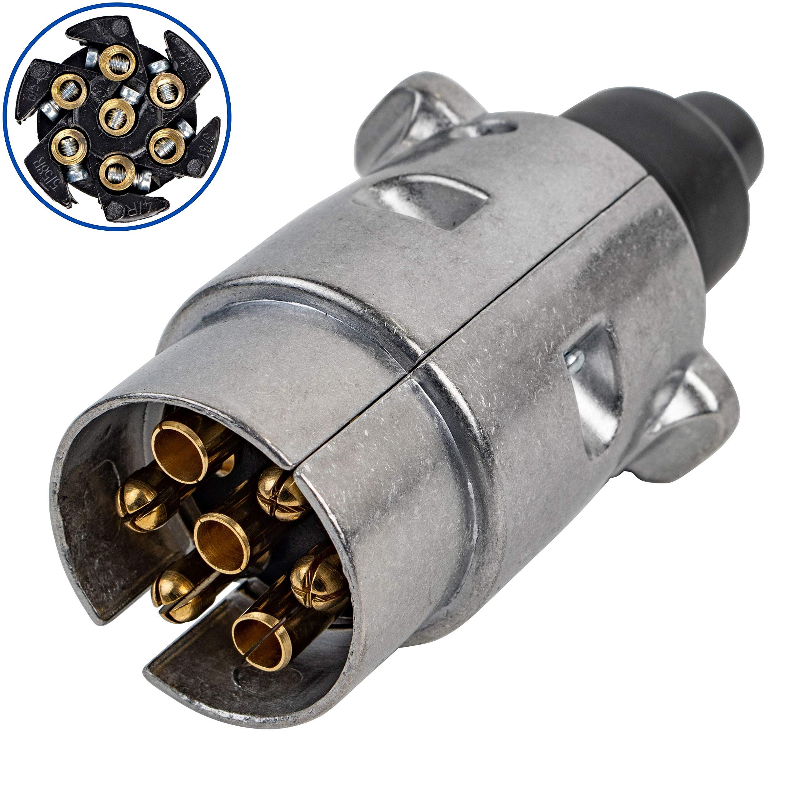 7 Pin Plug For Power Supply Of Trailers And Caravans | Desertcart Thailand
