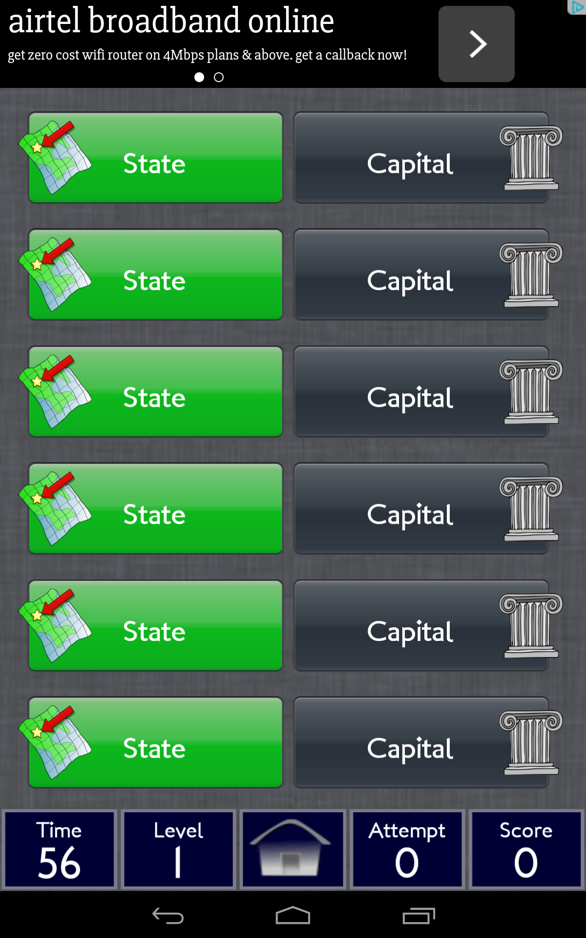 USA States Geography Memory Free - App on Amazon Appstore