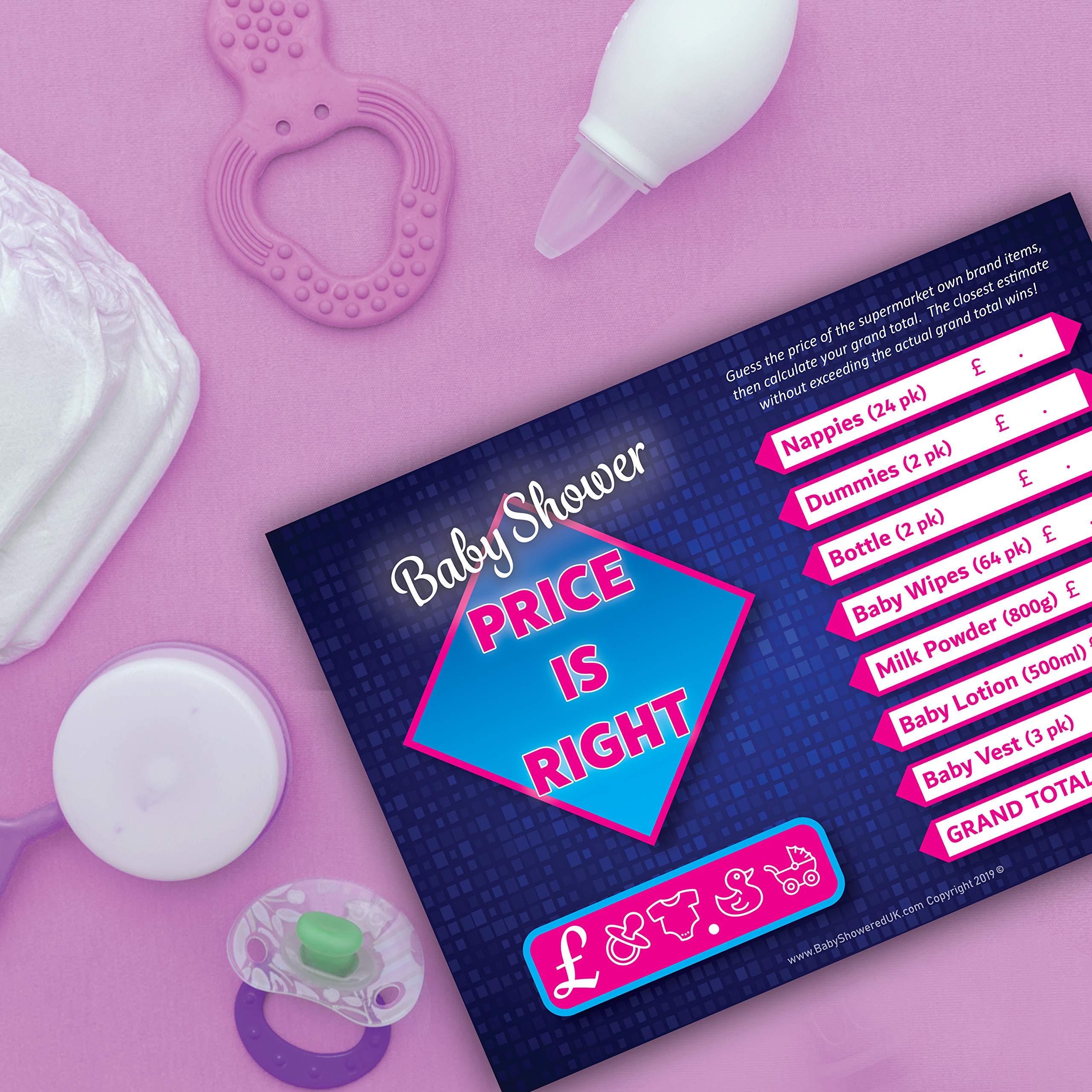 Buy 3 Baby Shower Games Labour Or Rollercoaster Beer Belly Or Baby