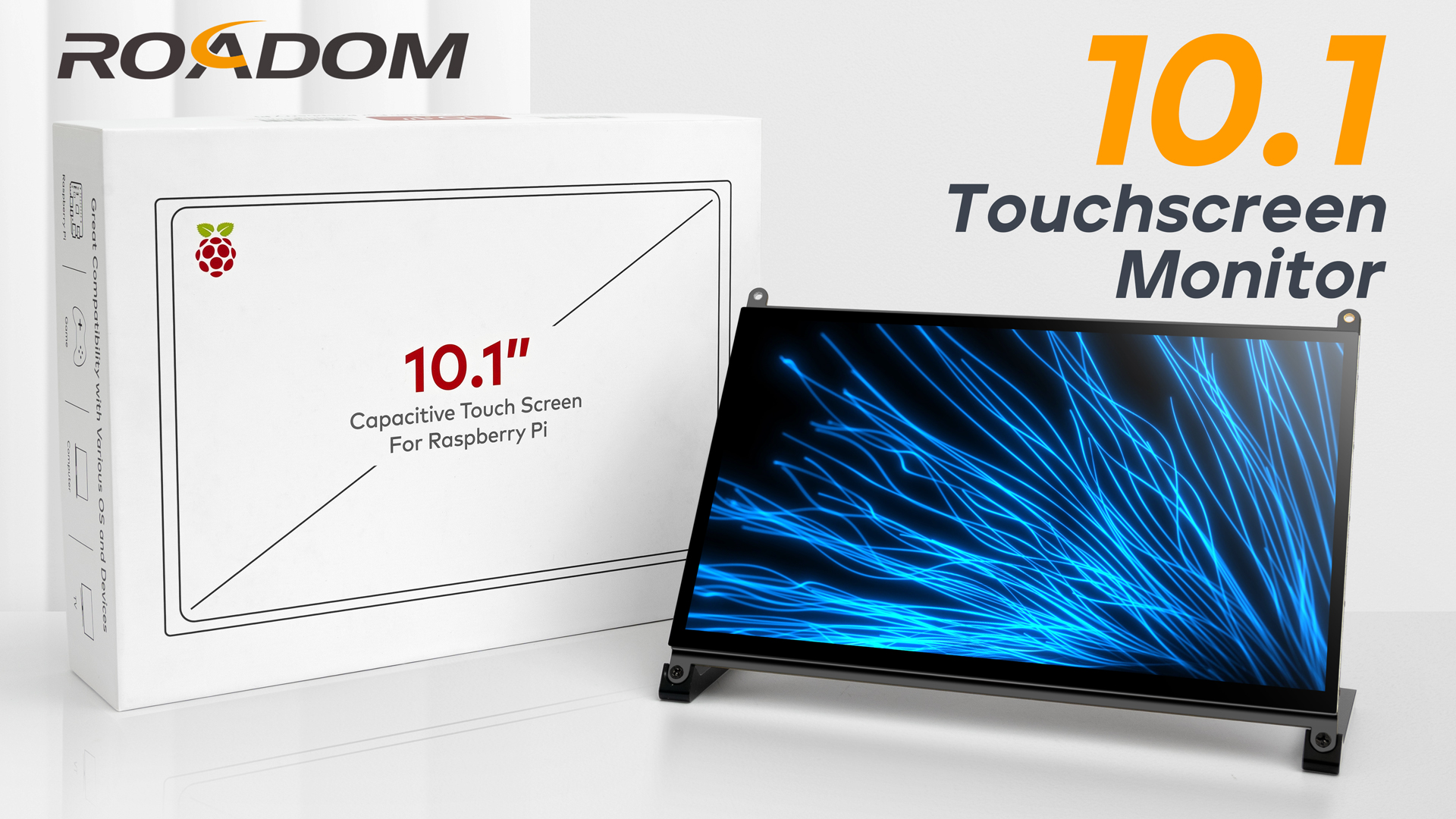 Watch ROADOM 10.1’’ Raspberry Pi Touchscreen Monitor IPS 1024*600 on ...