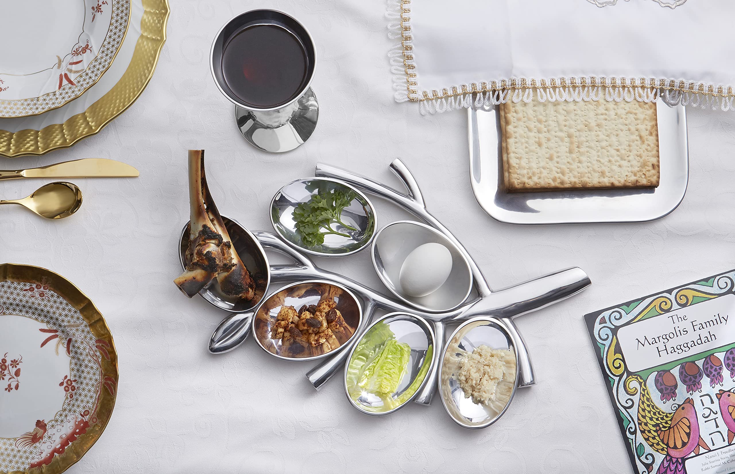 Snapklik.com : Nambe Tree Of Life Seder Plate Made Of Metal Alloy ...
