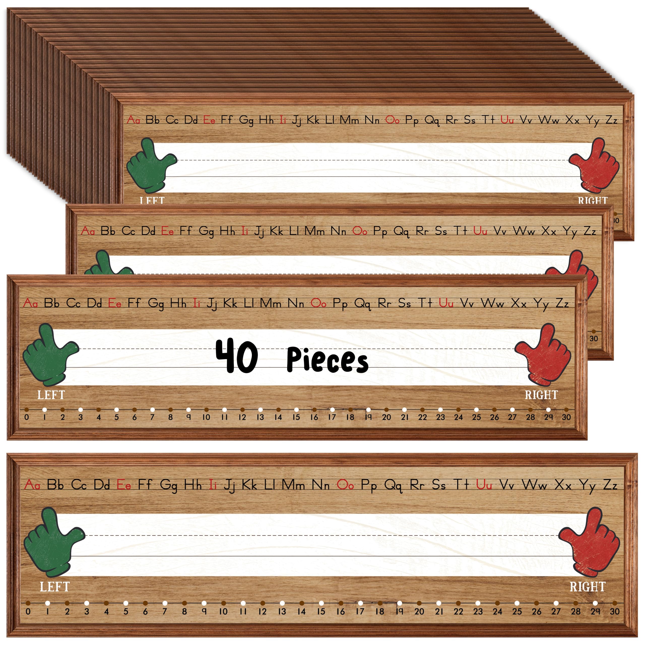 Amazon.com: 40 PCS Desk Name Tags, Waterproof Desk Nameplates with ...