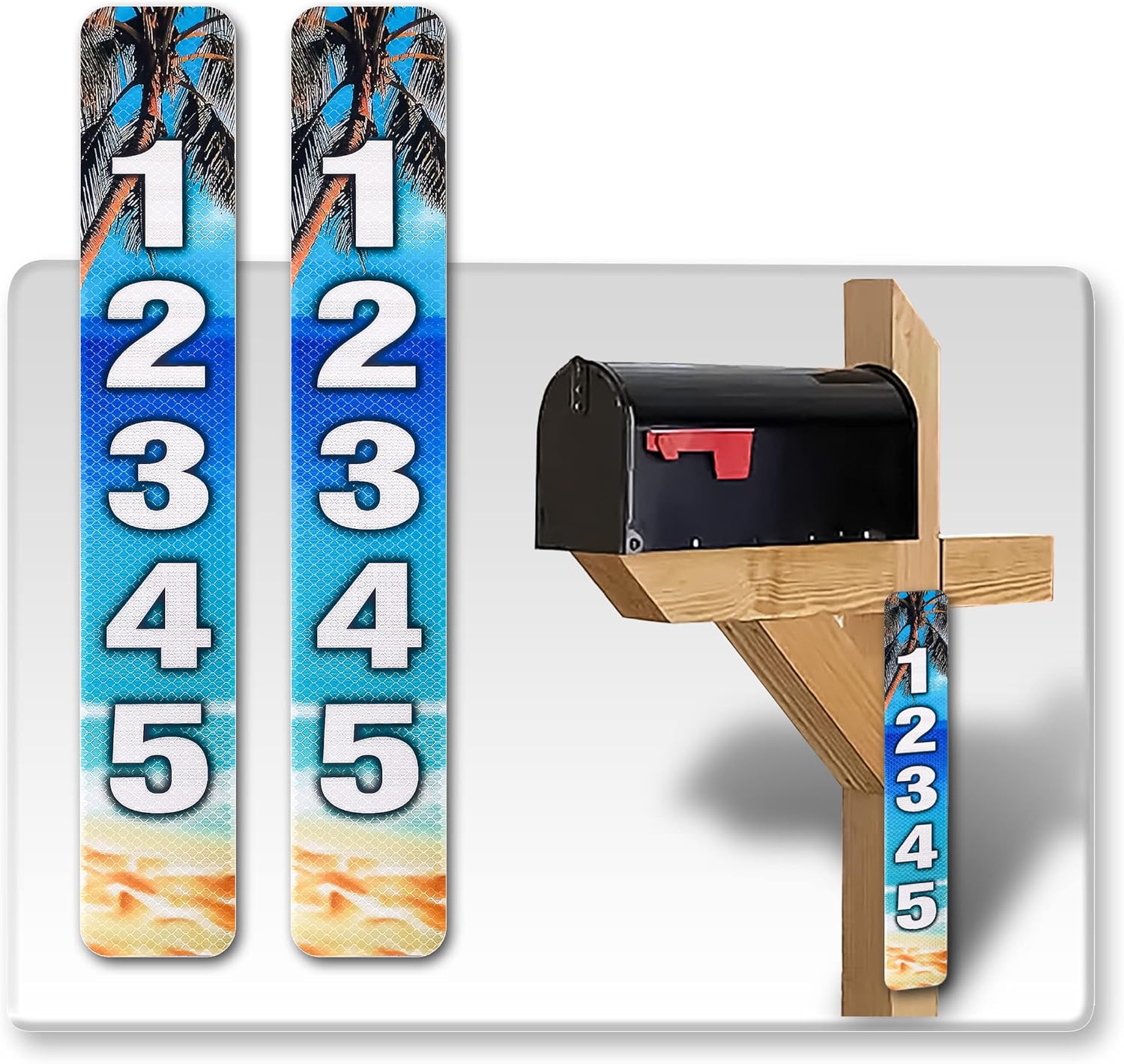 Amazon.com: Curb N Sign Mailbox Numbers Plaques - Made of Premium ...
