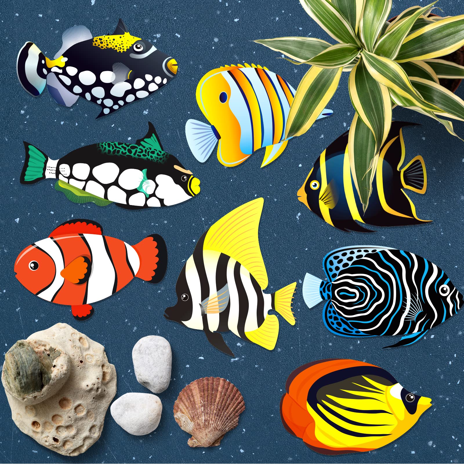 Snapklik.com : Tropical Fish Cutouts 46 Pack Paper Colorful School ...