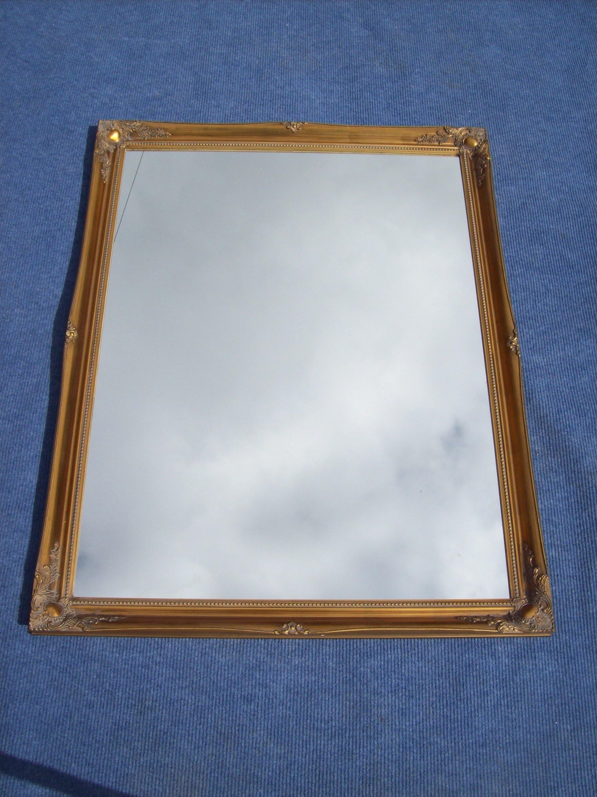 Ivory Shabby Chic Antique Style Rectangular Wall Mirror – Extra Large ...
