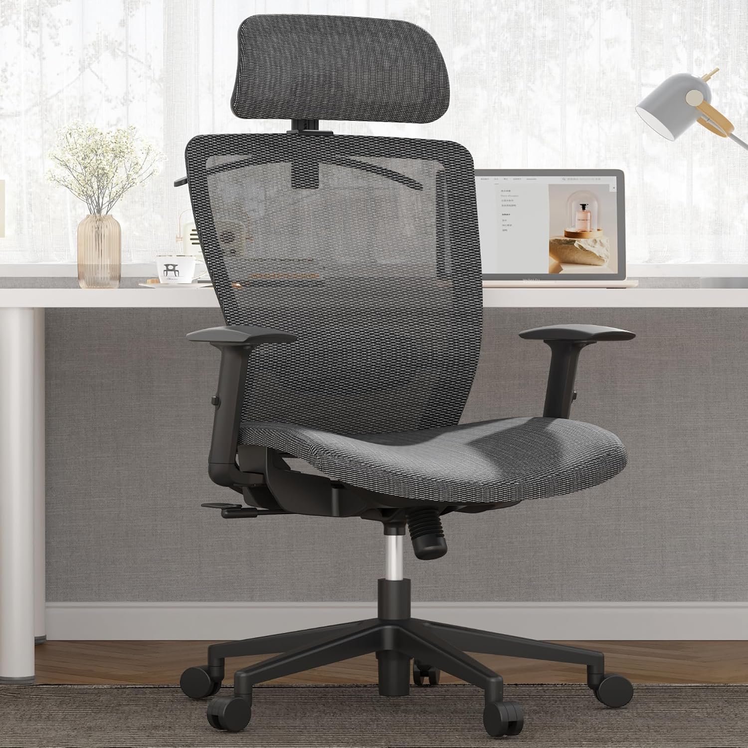 FLEXISPOT Mesh Ergonomic Chair Home Office Desk Chair Comfy Chair Big ...
