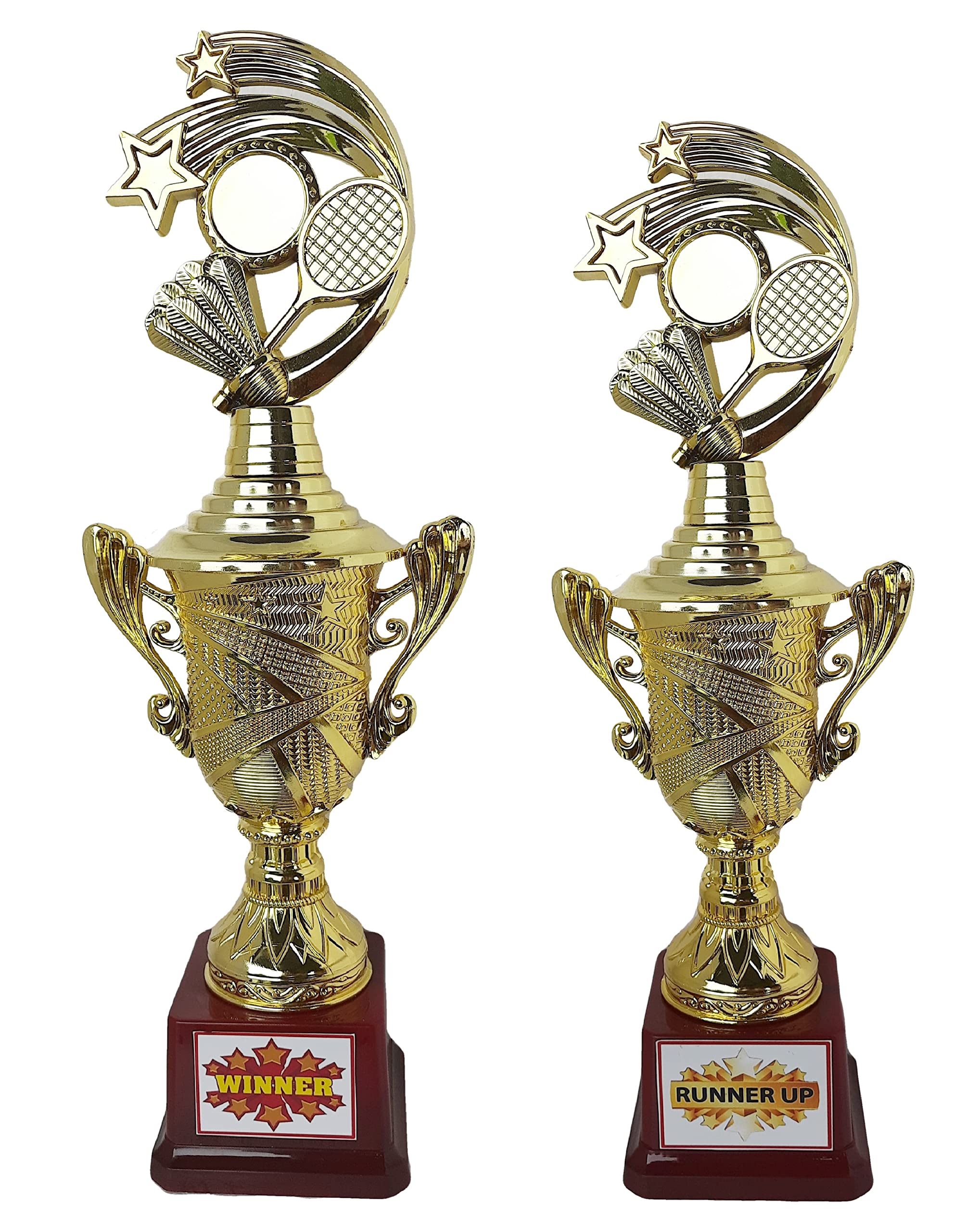 Buy Victory Badminton Trophy Set || Champion & Runner Up Badminton ...