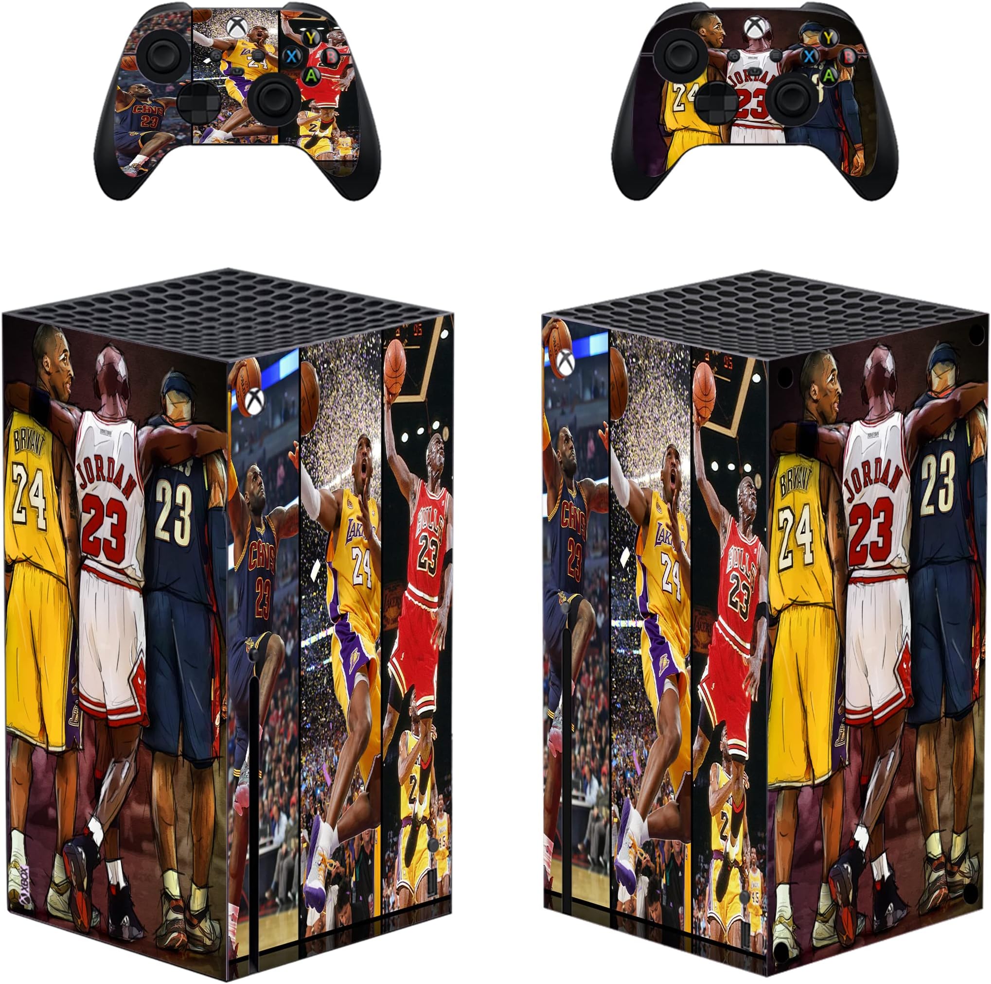 Vanknight Xbox Series X Console Controllers Skin Decals Stickers Wrap ...