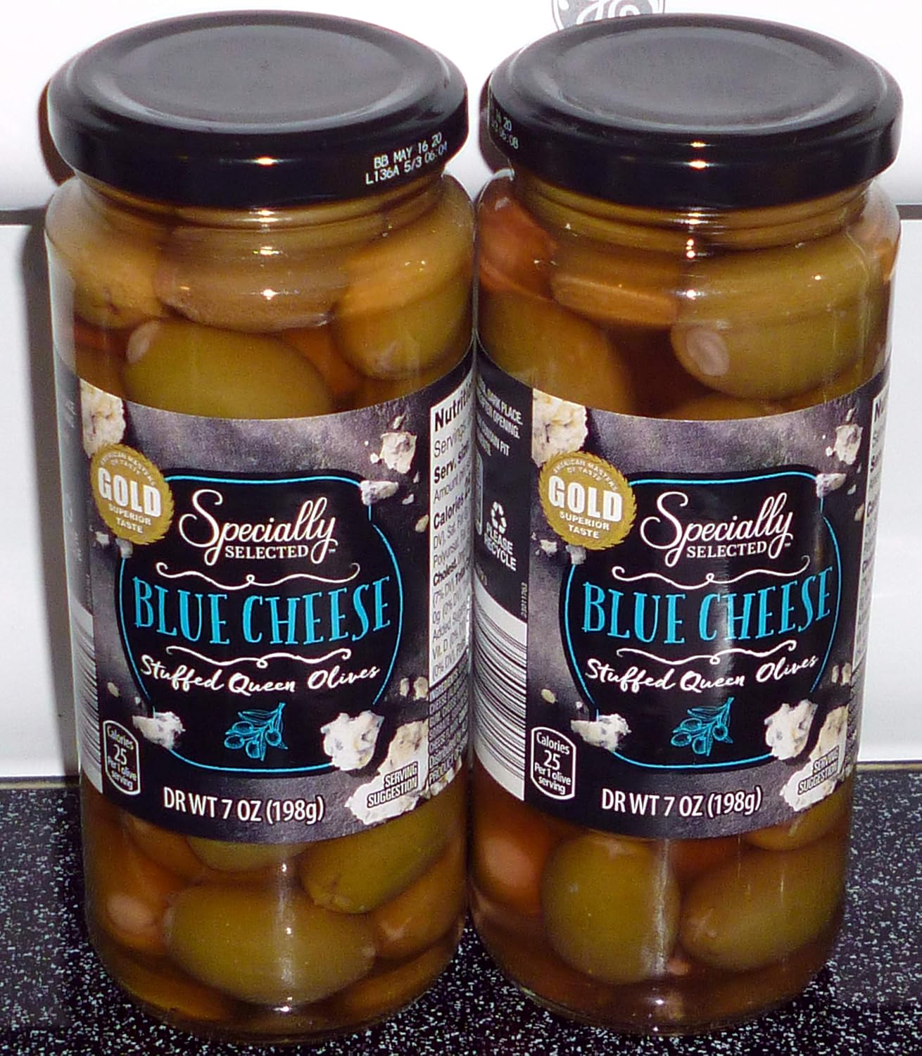 Amazon.com : Specially Selected Gold Taste Award Blue Cheese Stuffed ...