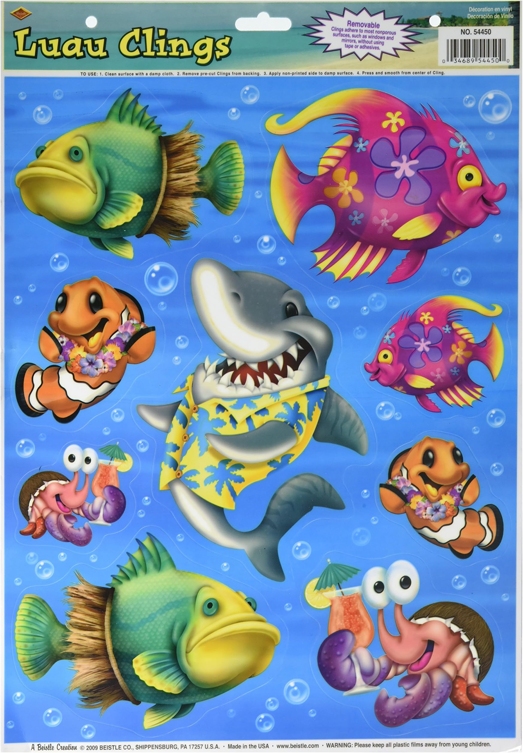 Amazon.com: Fall Clings Party Accessory (1 count) (12/Sh) : Home & Kitchen