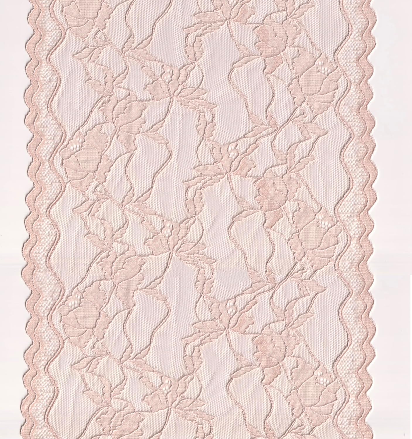 Amazon.com: Sheer Lace Fabric, Soft and Stretchy Lace Ribbon Elastic ...