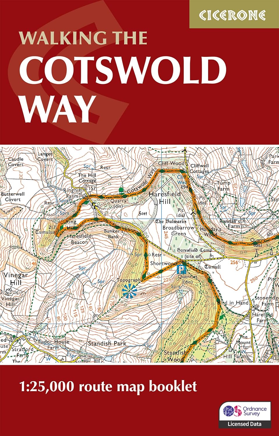 Buy The Cotswold Way Map Booklet: 1:25,000 OS Route Mapping Book Online ...