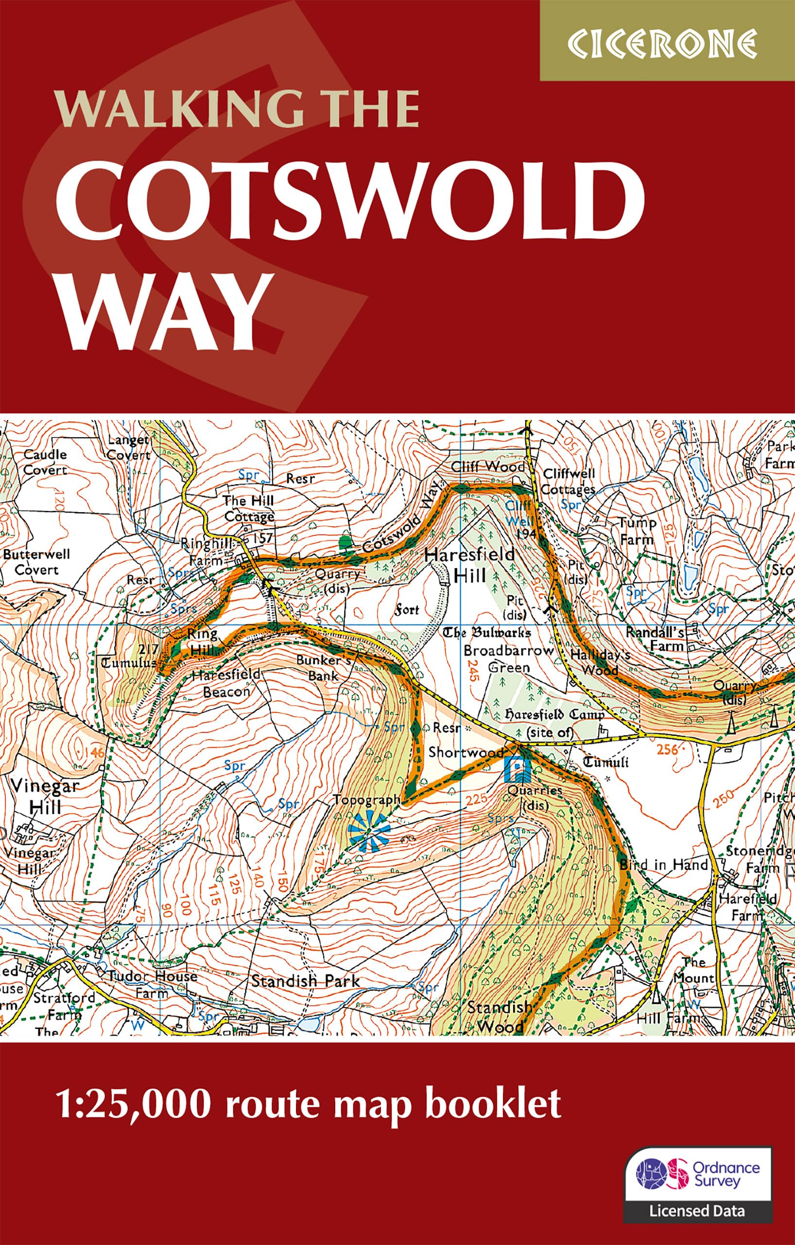 The Cotswold Way Map Booklet: 1:25,000 OS Route Mapping : Reynolds, Kev ...