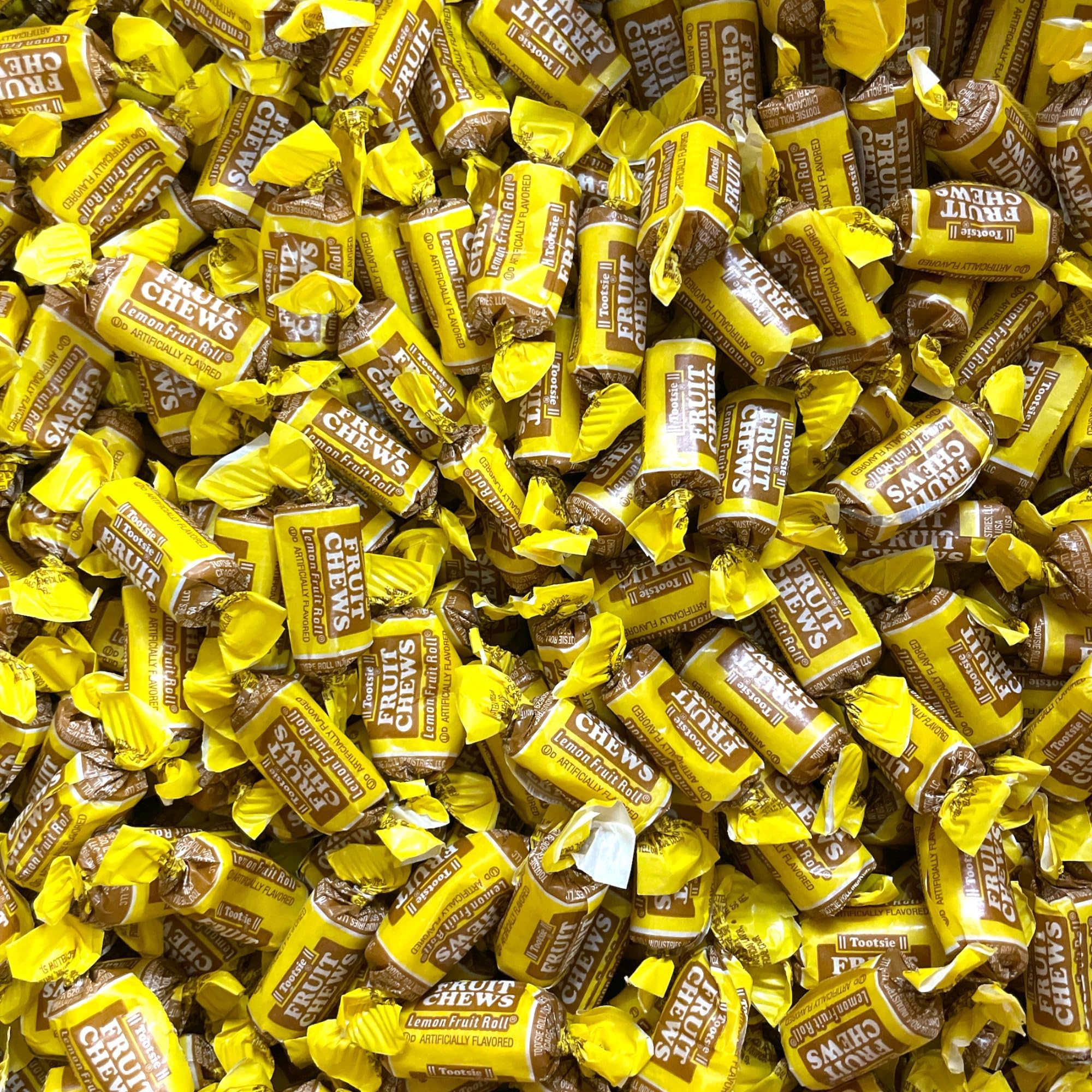 Amazon.com : Lemon Tootsie Fruit Chews 1 Pound Bulk Candy Bag ...