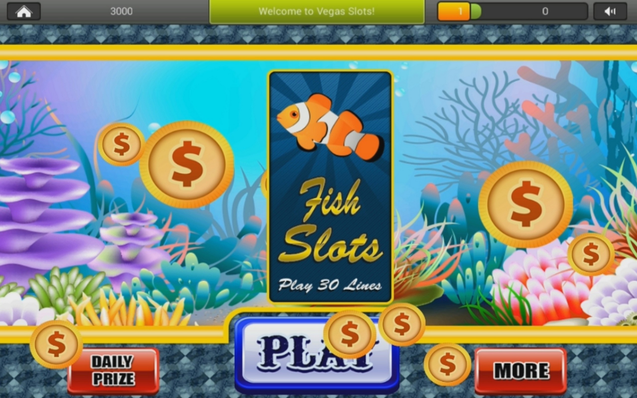 Big Fun Fish Slots Casino Machine for Android & Kindle Fire Free - App ...