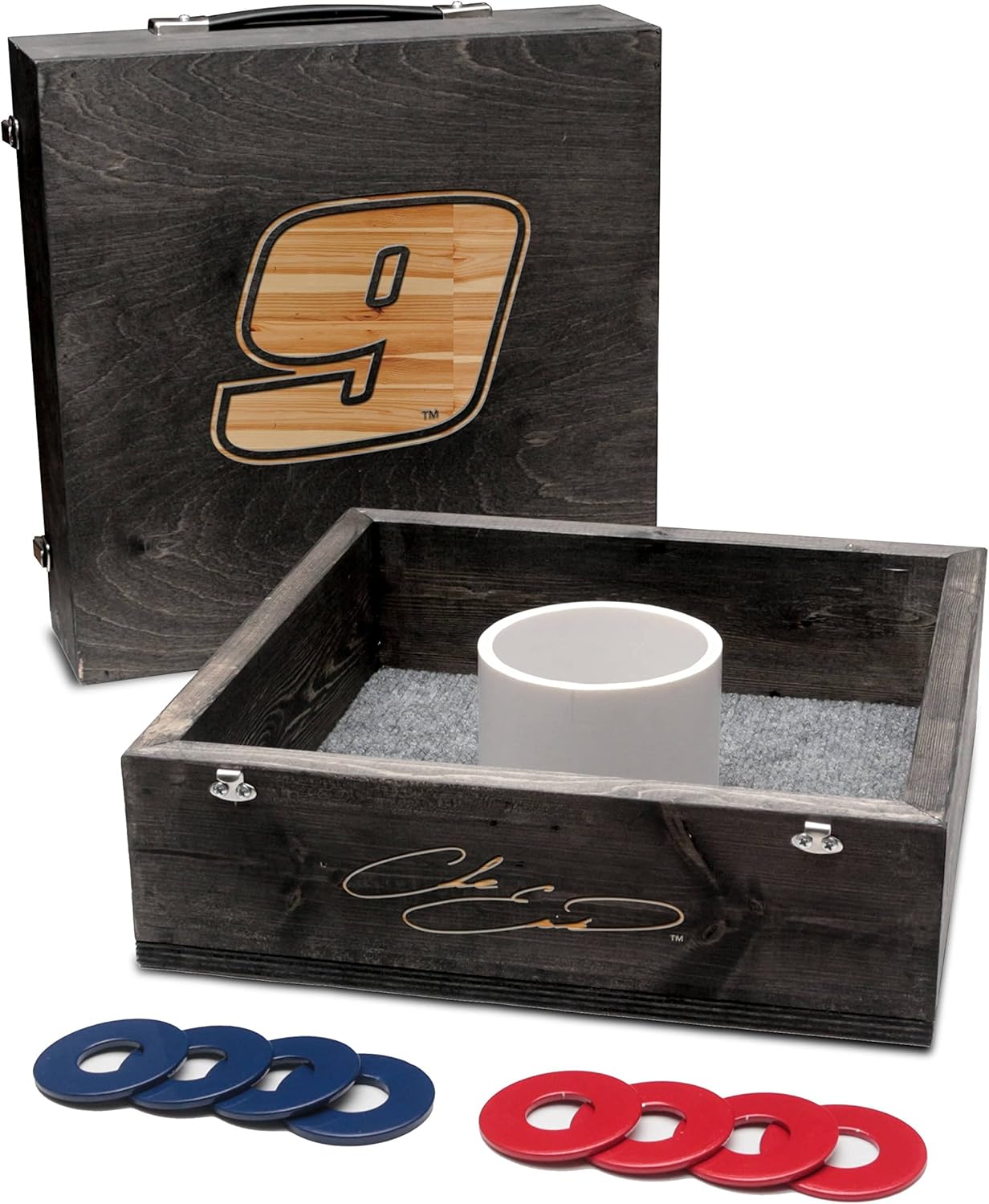 Amazon.com : Victory Tailgate #9 Chase Elliott Washer Game Set Onyx ...