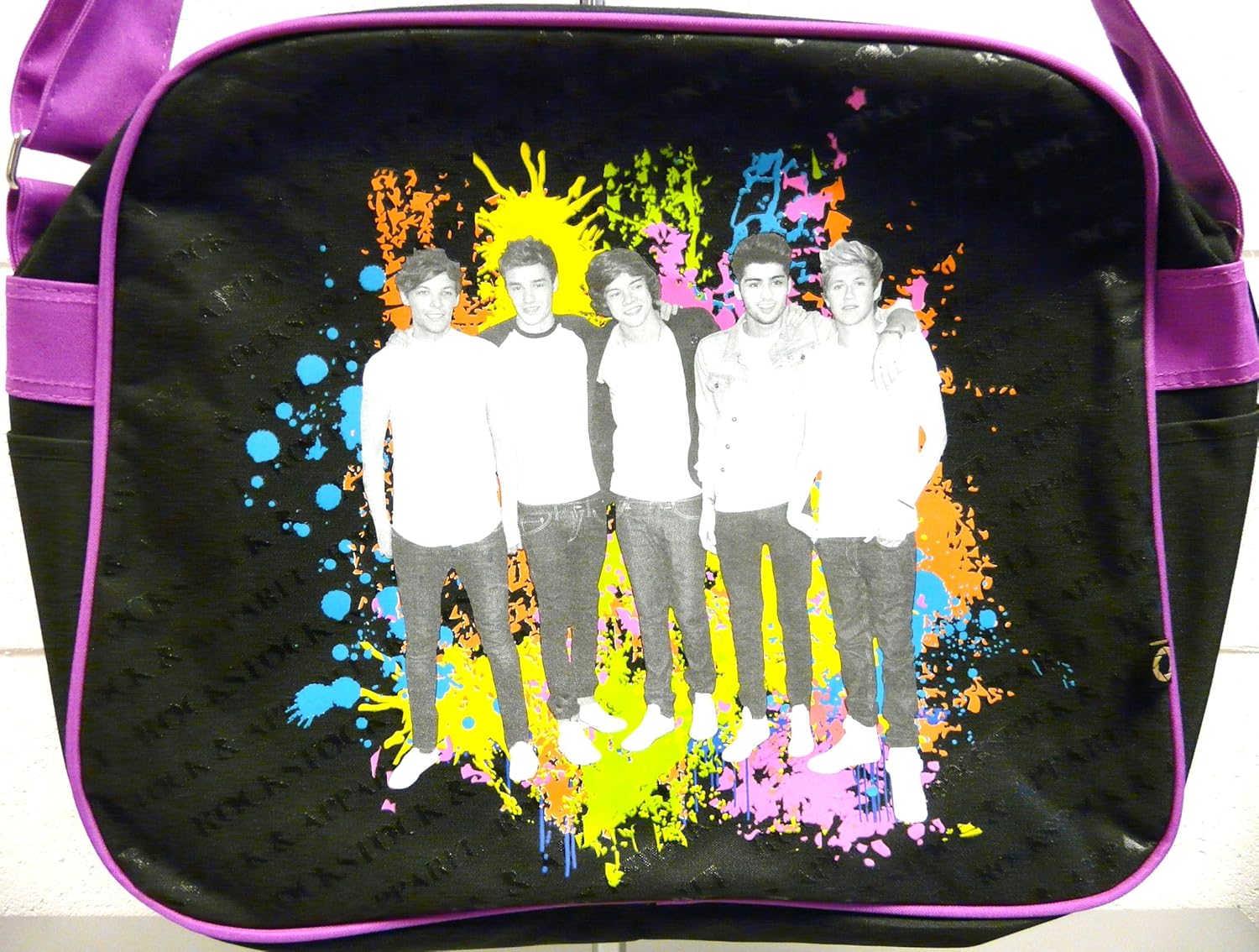 Amazon.com | Rockstock Black Messenger Bag licensed with One Direction ...