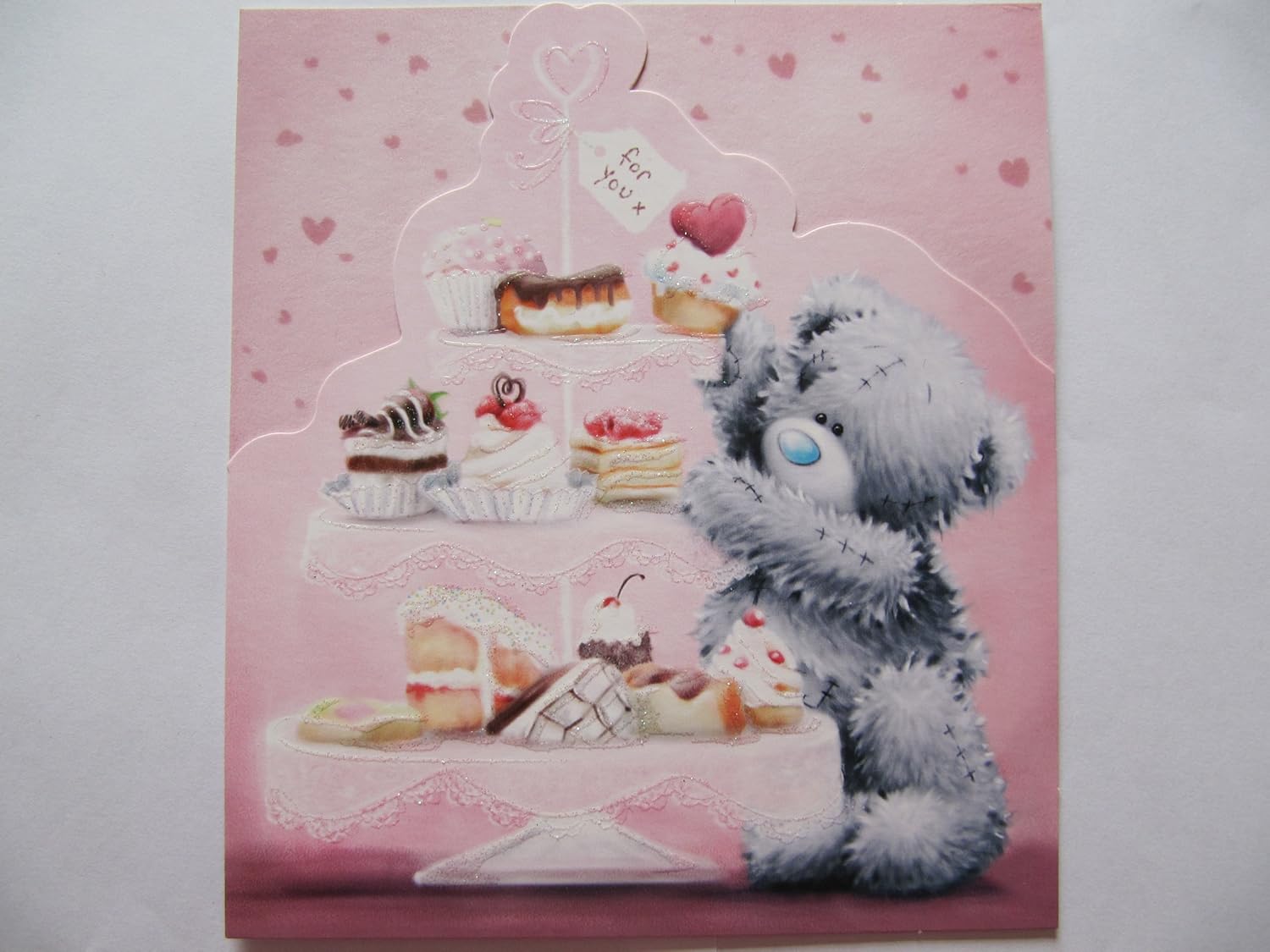 Amazon.com: ME TO YOU TATTY TED GLITTER COATED TRAY OF CAKES BIRTHDAY ...