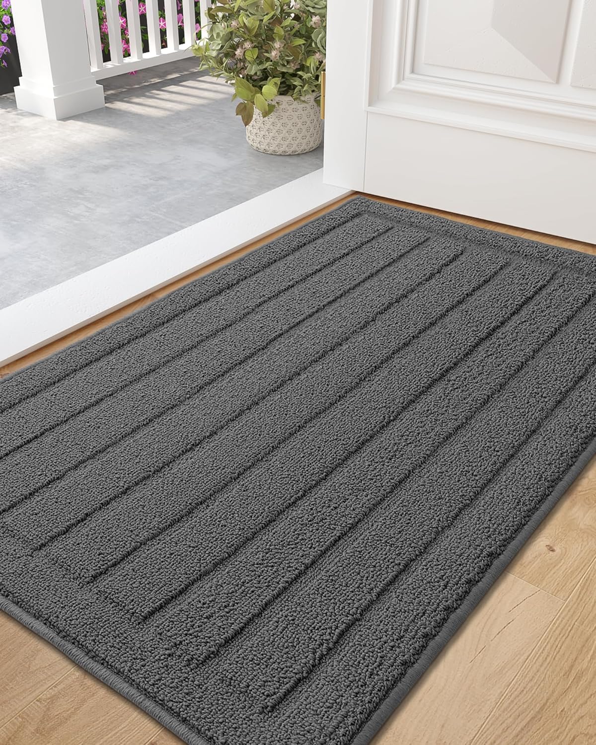 Amazon.com: Color&Geometry Door Mat Indoor Entrance 17"x29" Non Slip ...