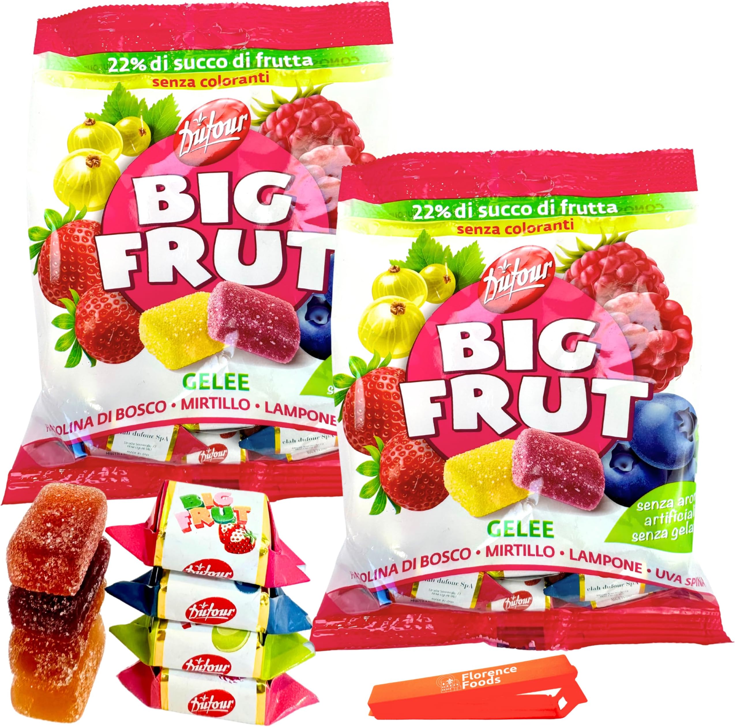 Amazon.com : Dufour Big Frut Italian Berry Jelly Candy from Italy 5.29 ...