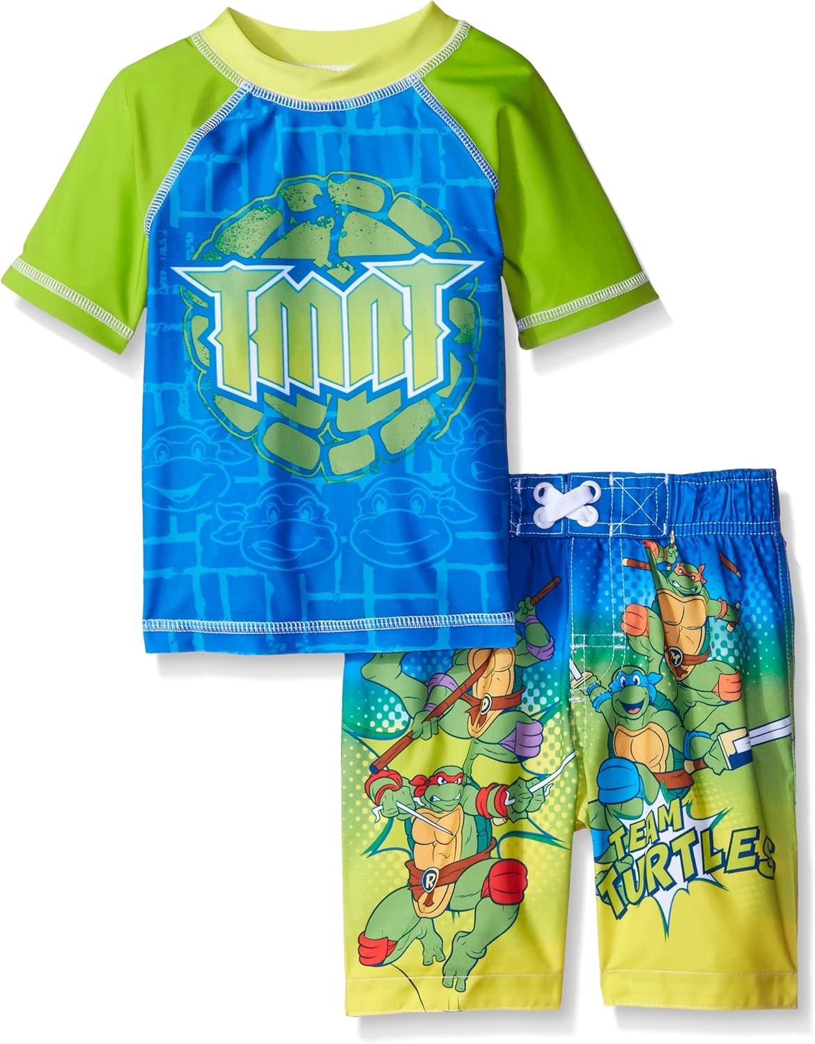 Amazon.com: Nickelodeon Boys' TMNT Swim Set, Blue/Green, 3T : Clothing ...