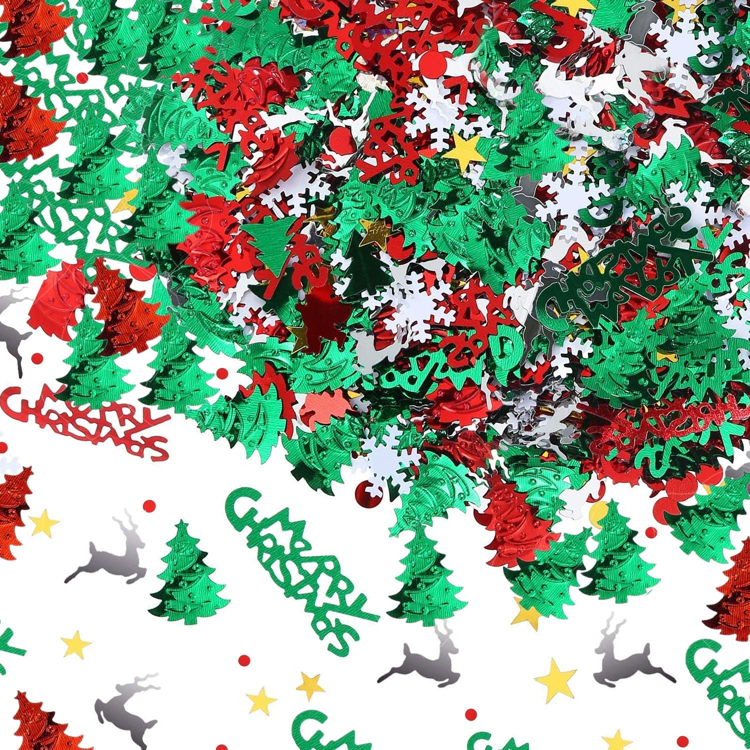 Udefineit 4.2oz/120g Mixed Color Christmas Confetti Glitter Sequins ...