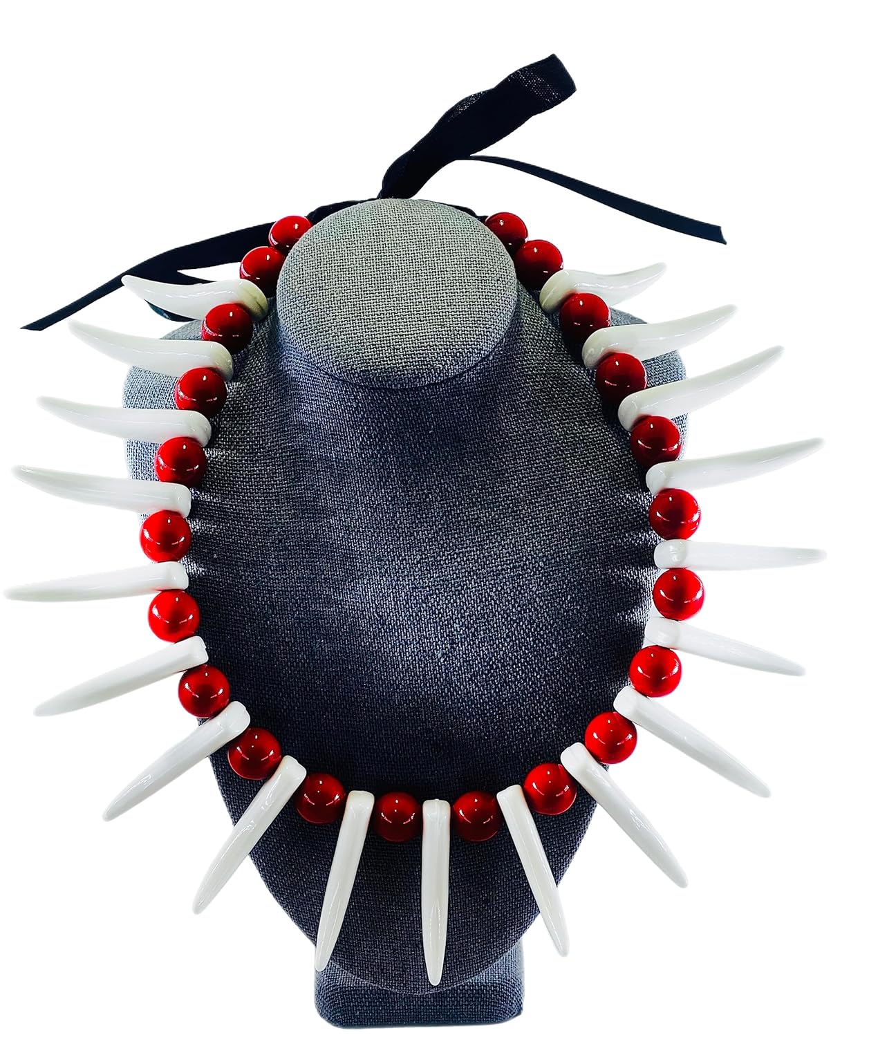 Amazon.com: Samoan Necklace (Red) ula nifo for men, women and children ...