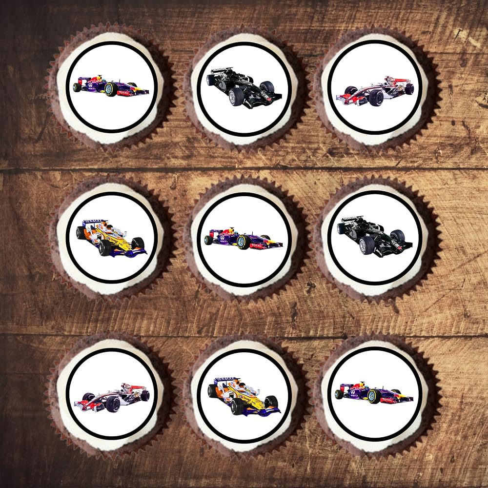 F1 Edible Cupcake Toppers, Formula One Car Cake Nepal | Ubuy