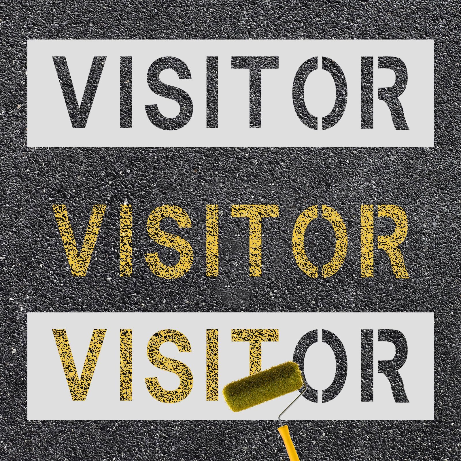 Amazon.com : 2pcs Visitor Parking Stencil, 4 inch Letter Stencils for ...