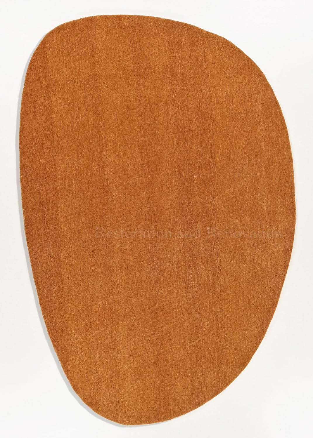 Amazon.com: Restoration and Renovation Modern Oval Shape Wool Rug ...