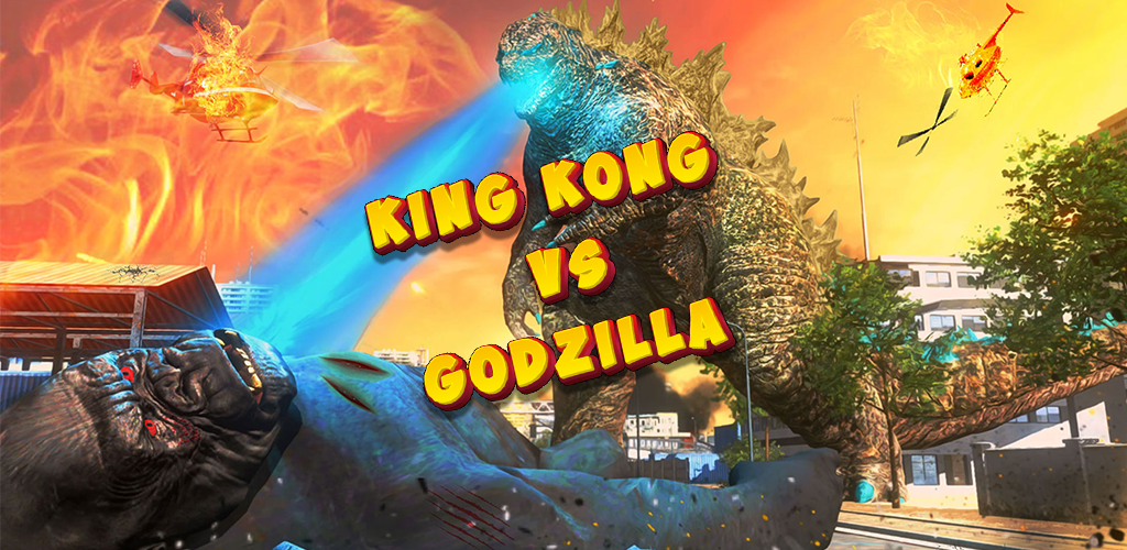 Kaiju Godzilla Kong 3d Gorilla: Dino Smash Attack City Games - App on ...