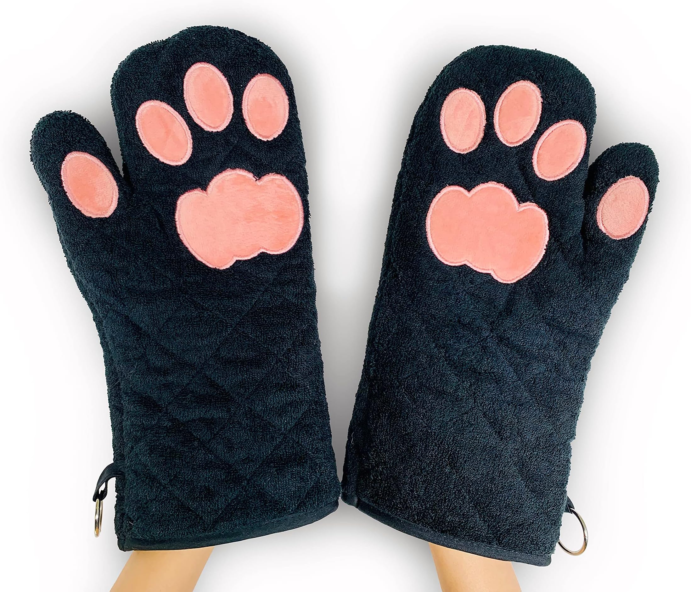 Amazon.com: Oven Mitts,Cat Design Heat Resistant Cooking Glove Quilted ...