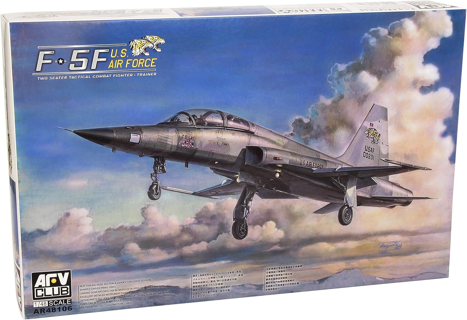 AFV Club 1:48 F-5F Tiger II K U.S. Air Force Model Kit : Amazon.co.uk ...
