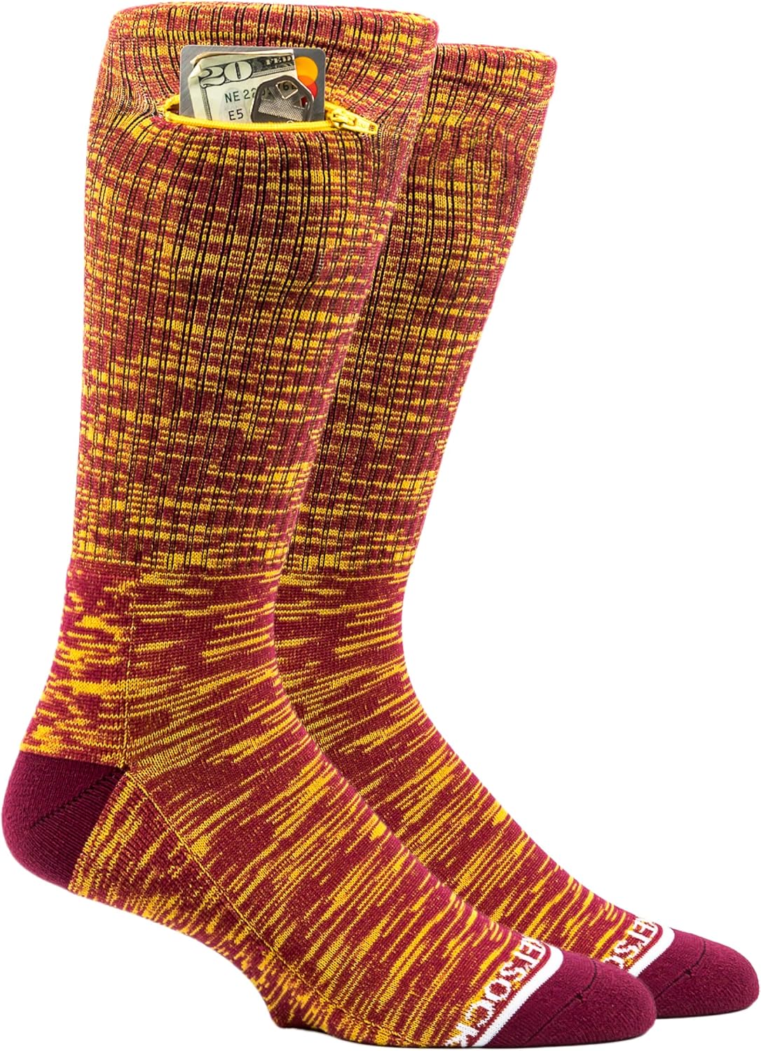 Amazon.com: Pocket Socks Ultimate Sports Fan Socks with a Pocket - Anti ...