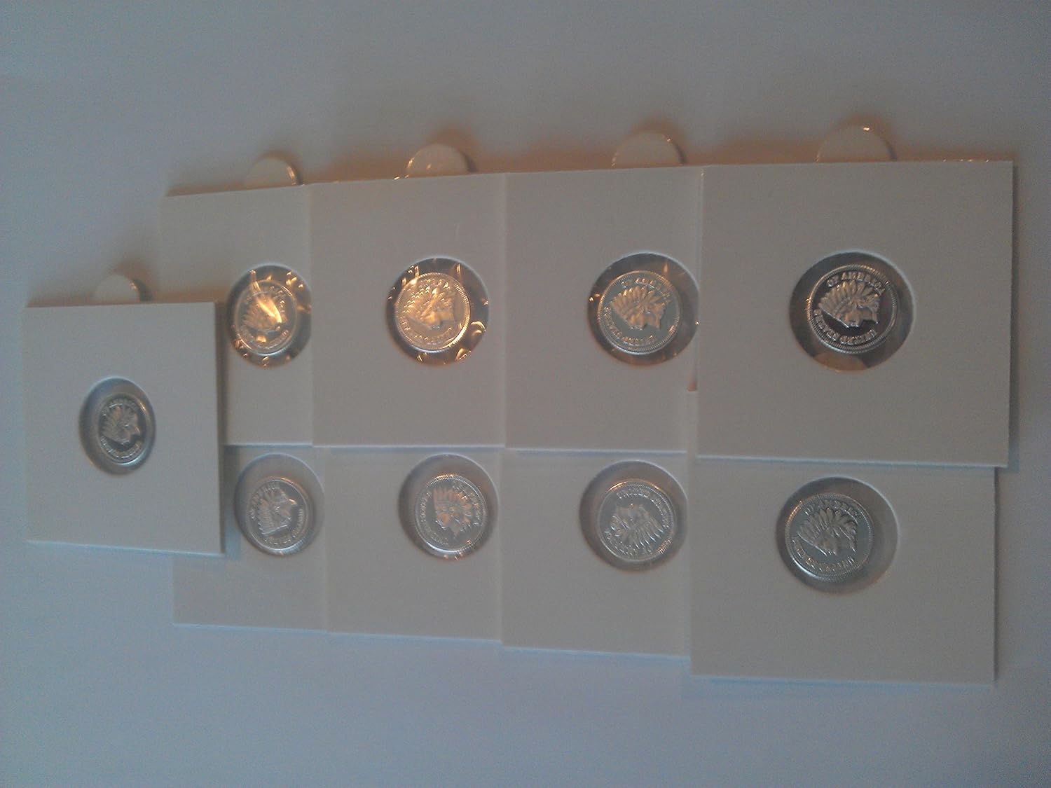 Amazon.com: 1 Gram Silver Native American Rounds-nine Pack