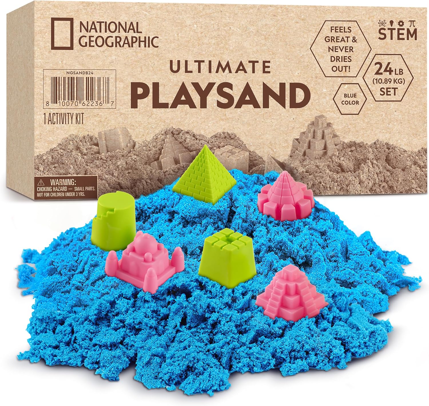 Amazon.com: Blue Marble National Geographic Moon Sand - 24 Lb. Bulk ...