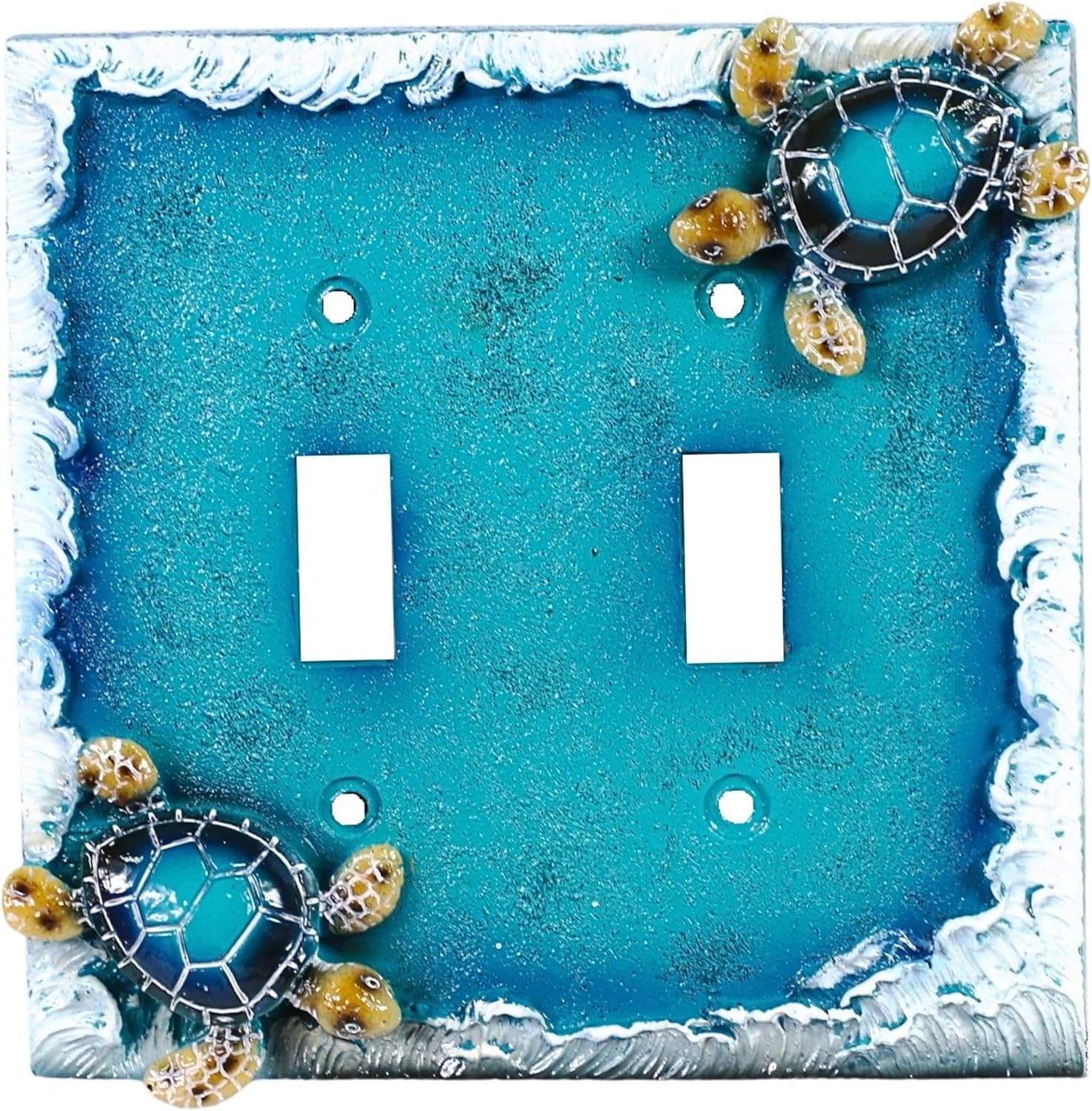 BestGiftEver Nautical Double Toggle Switch Plate (2 Gang) with Sea ...