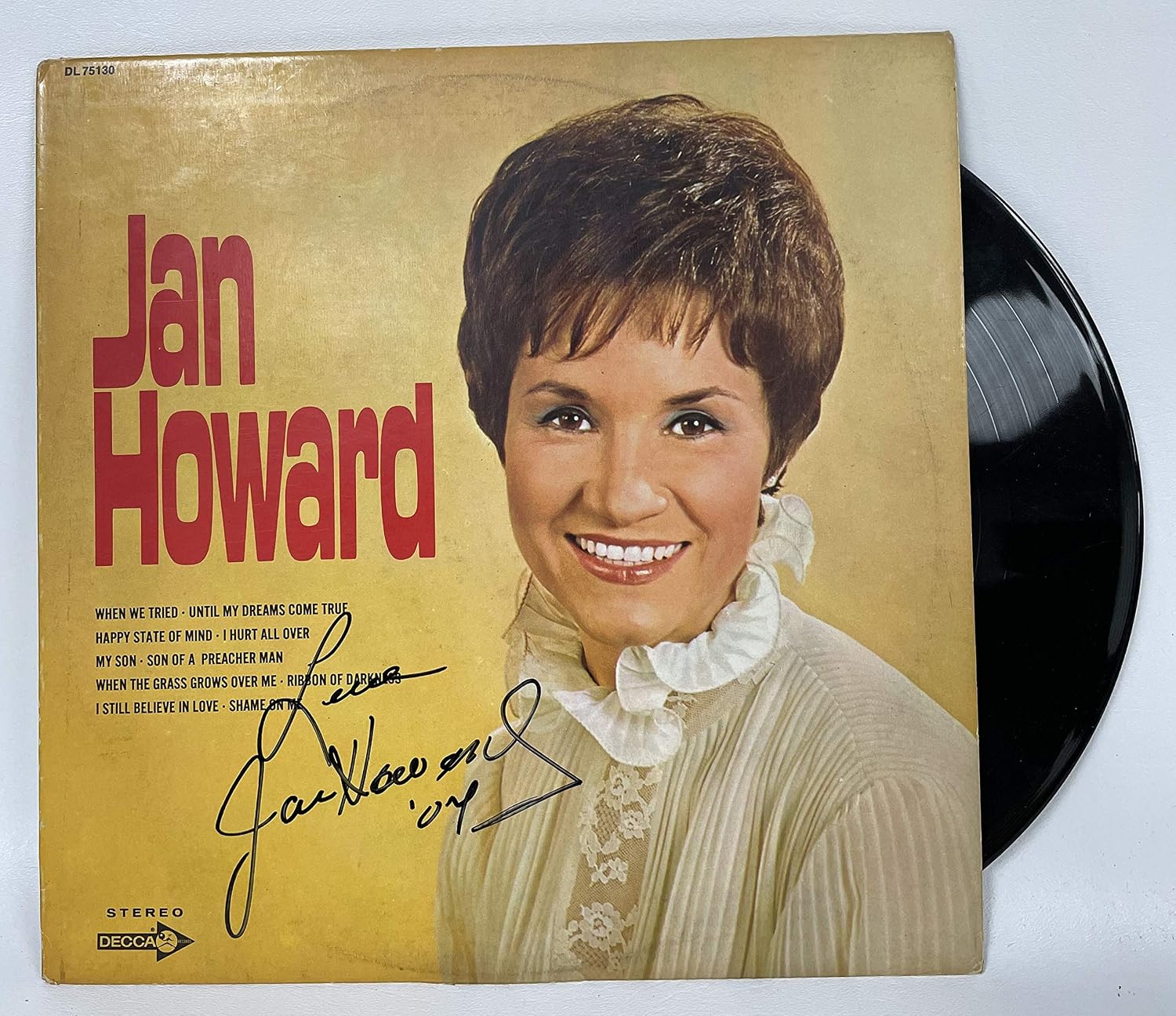 Jan Howard (d. 2020) Signed Autographed 'Jan Howard' Record Album - COA ...