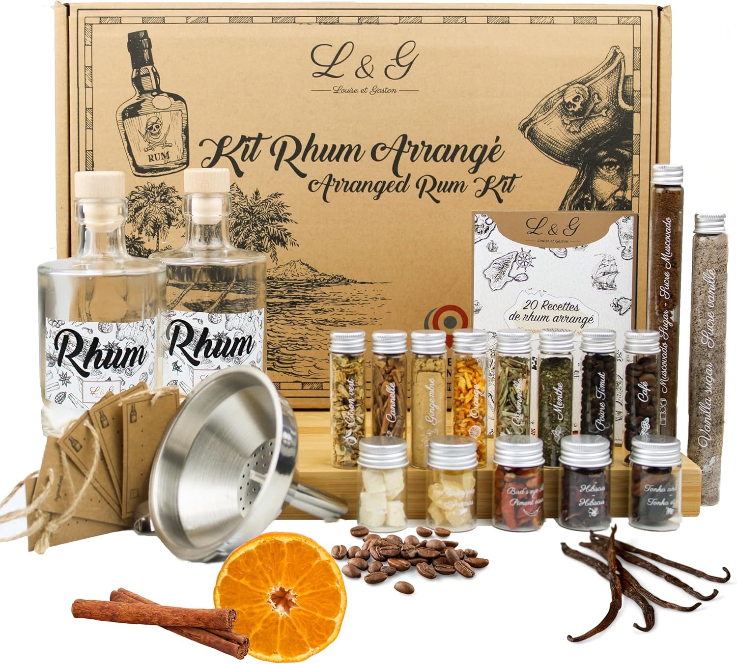 L&G® Organized Rum Preparation and Infusion Kit - Gift Ideas - Gift Box ...