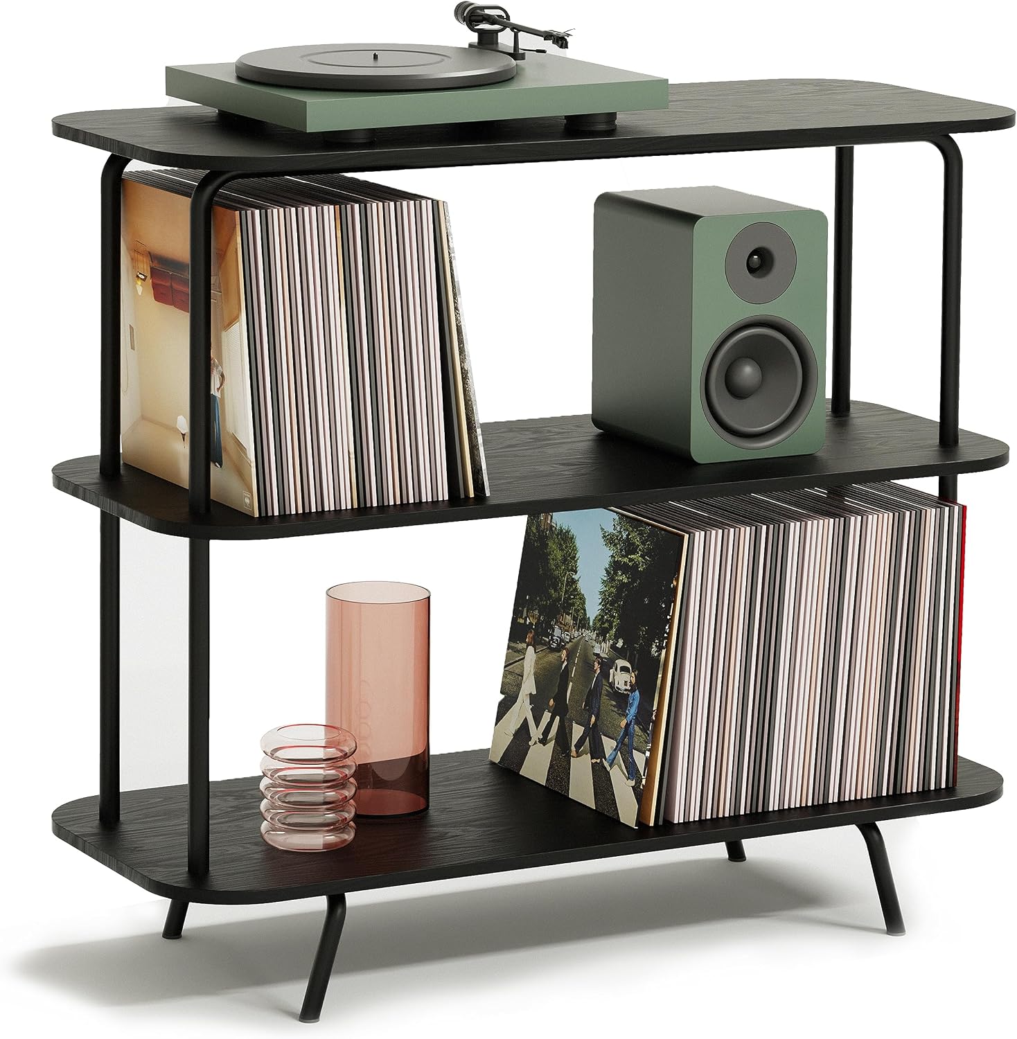 Vefunk Plattenspieler Ständer Vinyl Aufbewahrung Plattenspieler Ständer ...