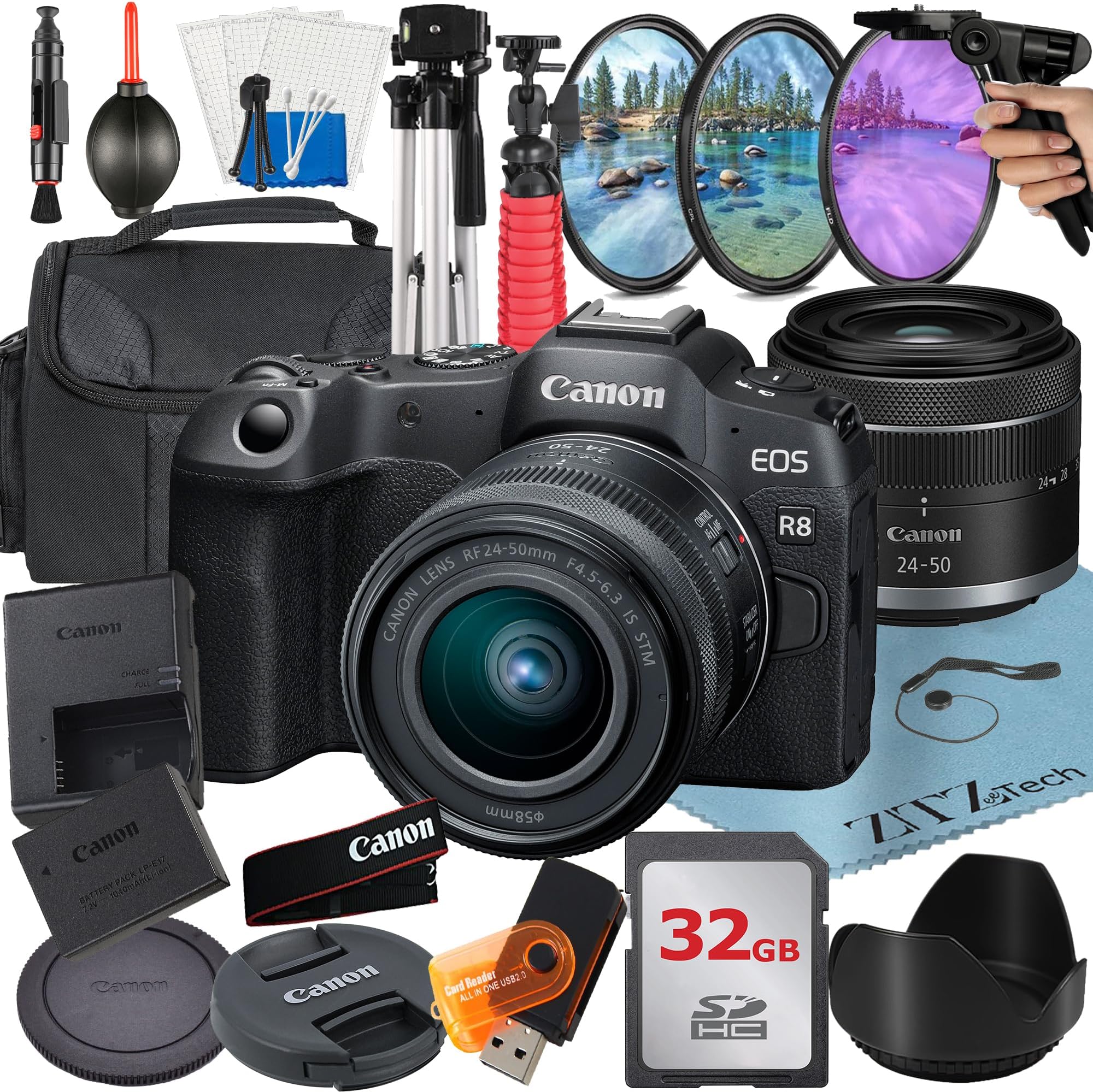 Amazon Canada: Canon EOS R8 Mirrorless Camera with RF 24-50mm Lens ...