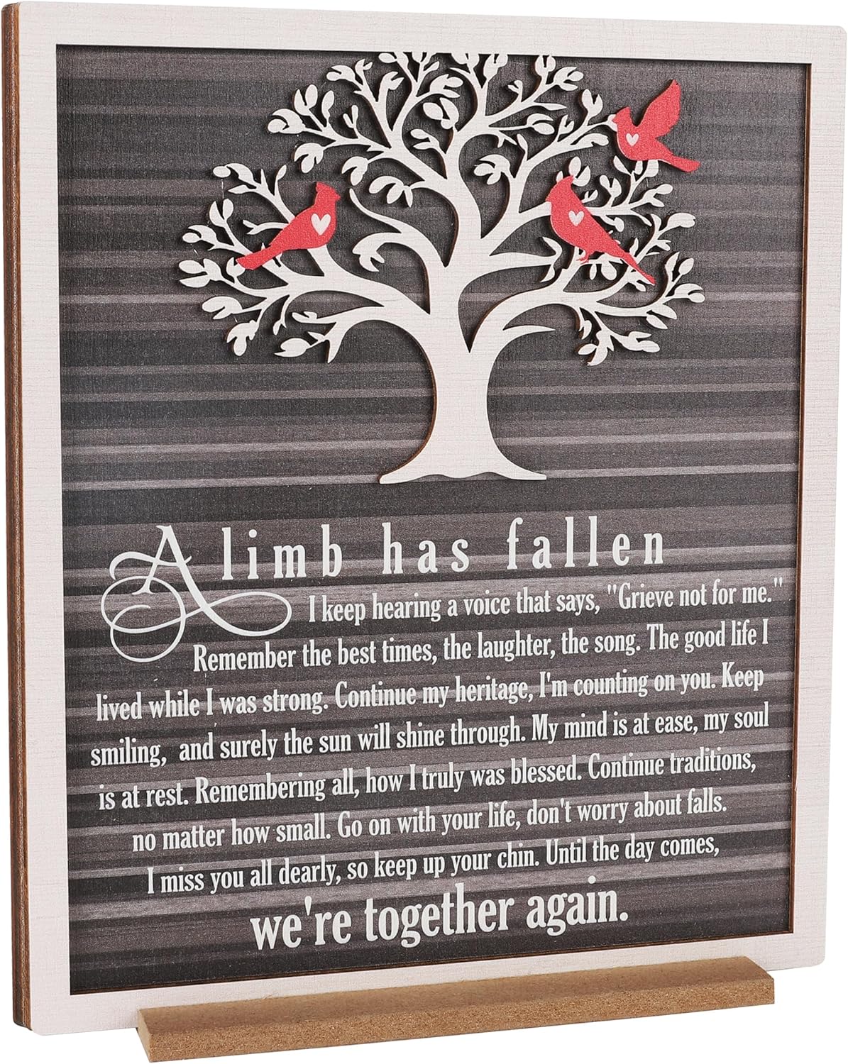 A Limb Has Fallen” Memorial Tree Plaque – Sympathy Gift for Loss of Mom ...