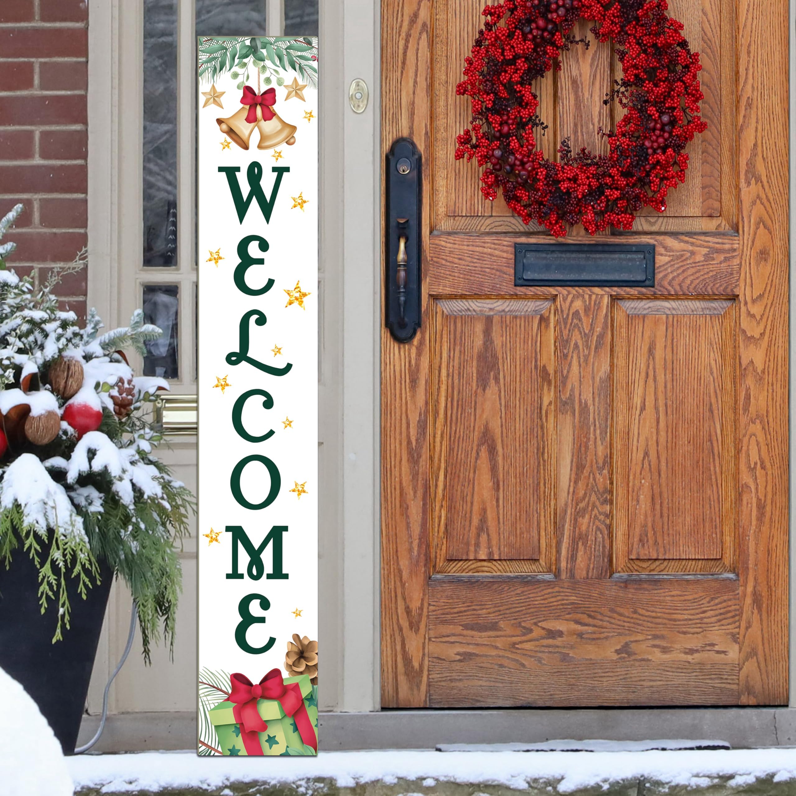 Amazon.com : My Word! Welcome w/Hummingbird - Tall Outdoor Welcome Sign ...