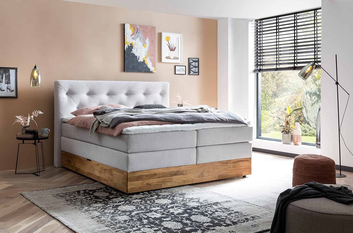 Boxspringbett Holz 180x200 Mit Bettkasten