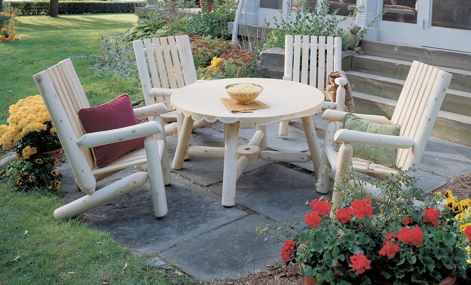 Amazon.com: Rustic Natural Cedar Furniture Company Cedar Log 5 - Pc ...
