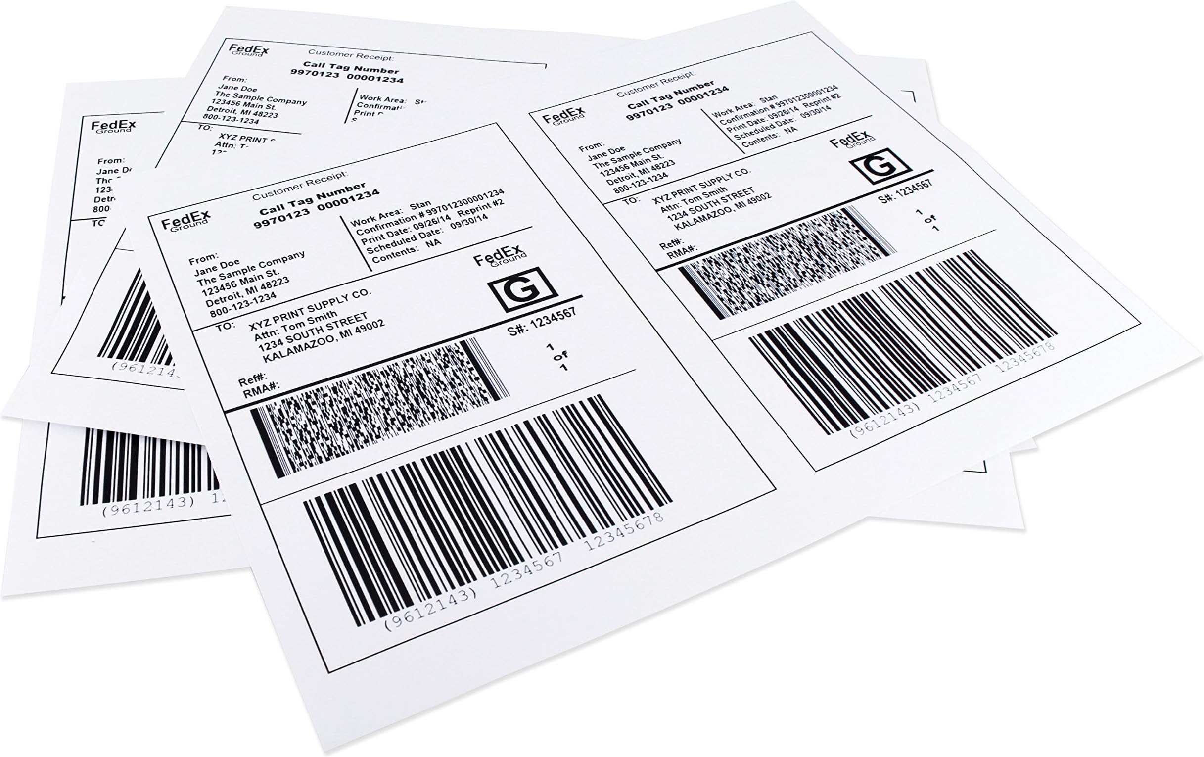 Amazon.com : 1,000 Label Outfitters® White Oval Labels or Stickers, 3-1 ...