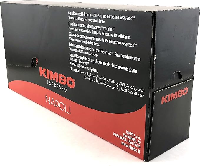 100 Kimbo Espresso coffee Capsules, comaptible with Nespresso Original ...