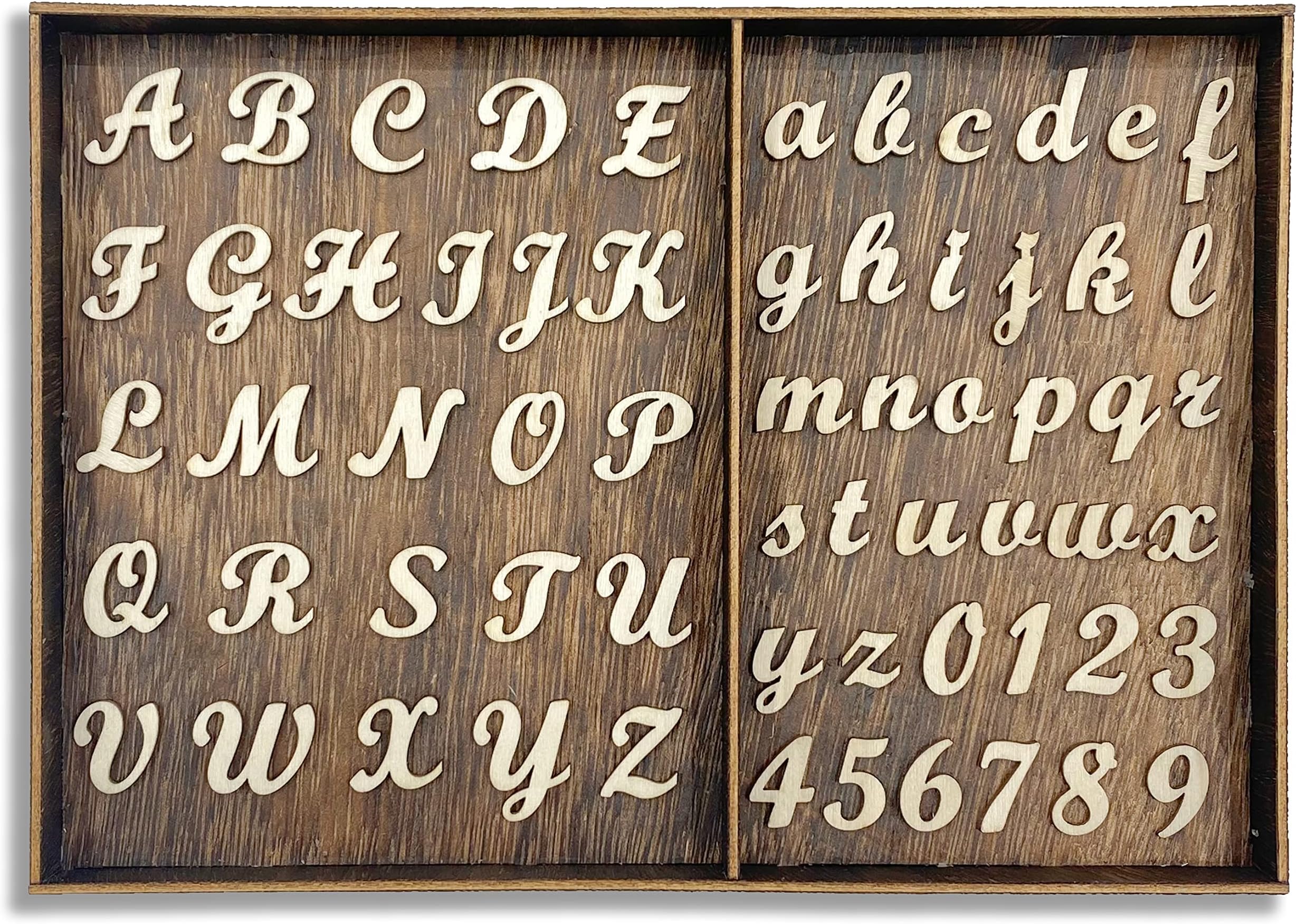 Amazon.com: 4 Inch 138 Pieces Wooden Letters and Numbers,Unfinished ...